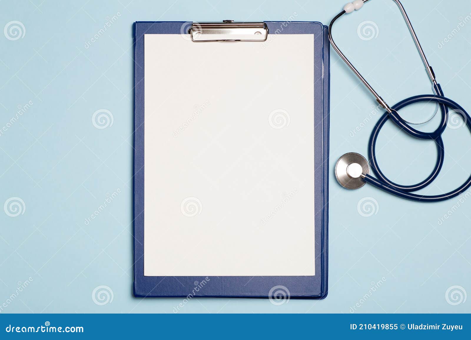 Medical Background. White Blank Tablet on the Medical Table in the ...