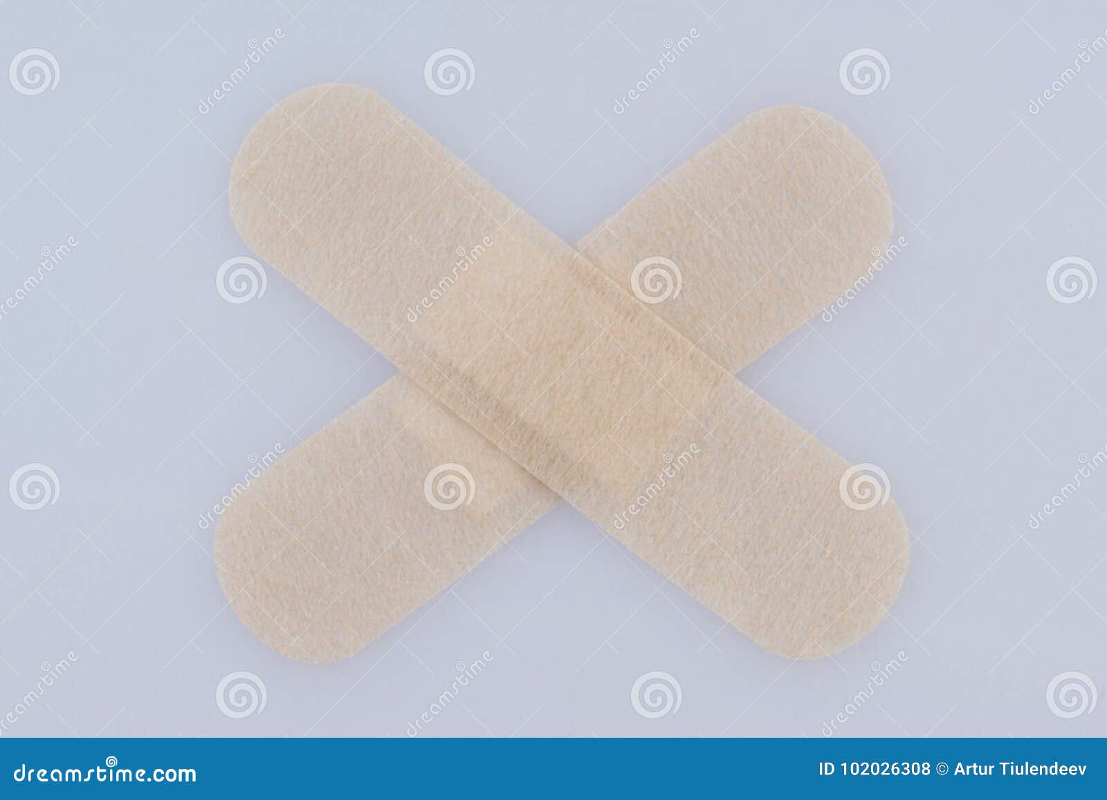Medical band-aid cross stock photo. Image of protection - 102026308