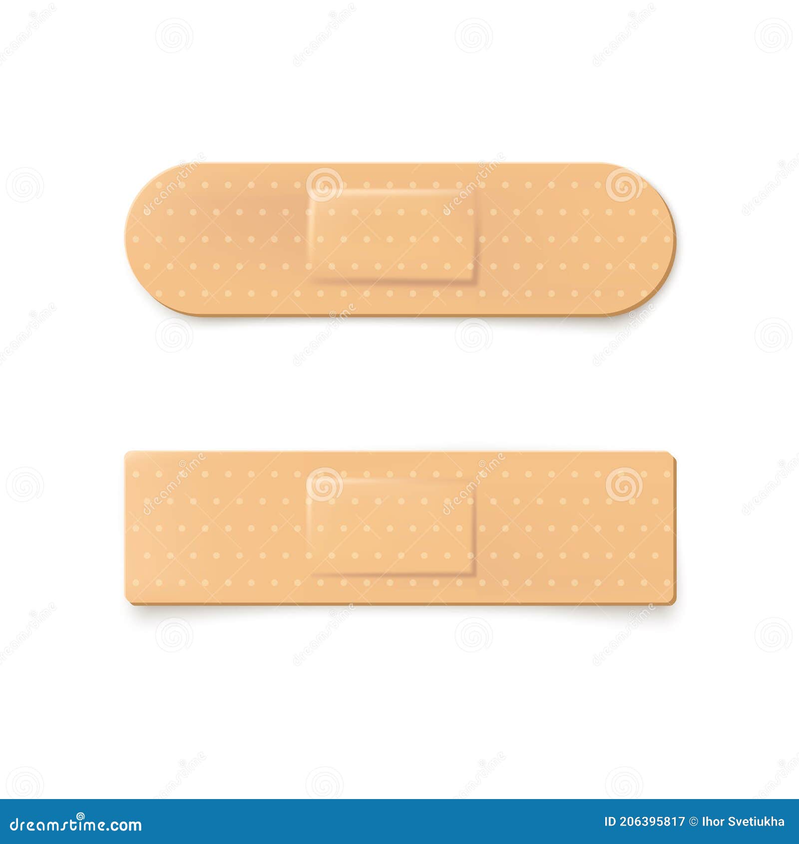 Medical Band. Realistic Illustration of Plaster Bandage Stock Vector ...