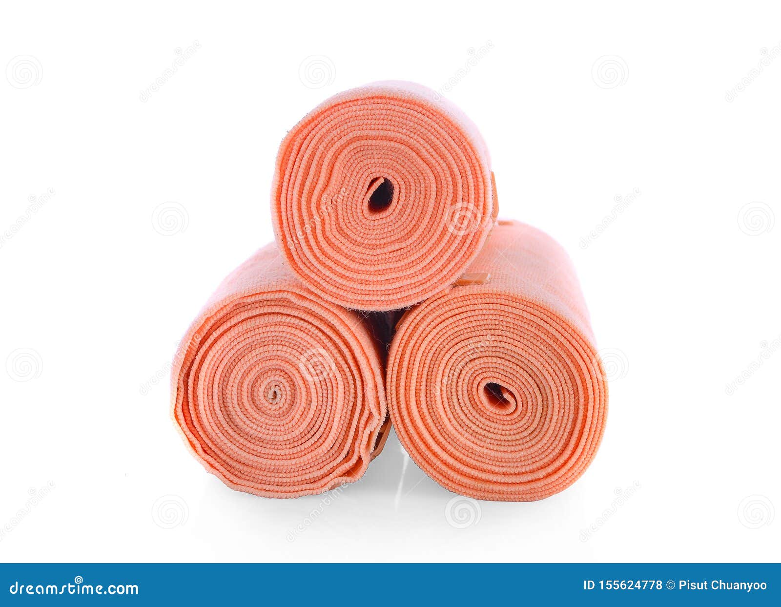 Medical Bandage Roll Isolated on White Background Stock Photo - Image ...