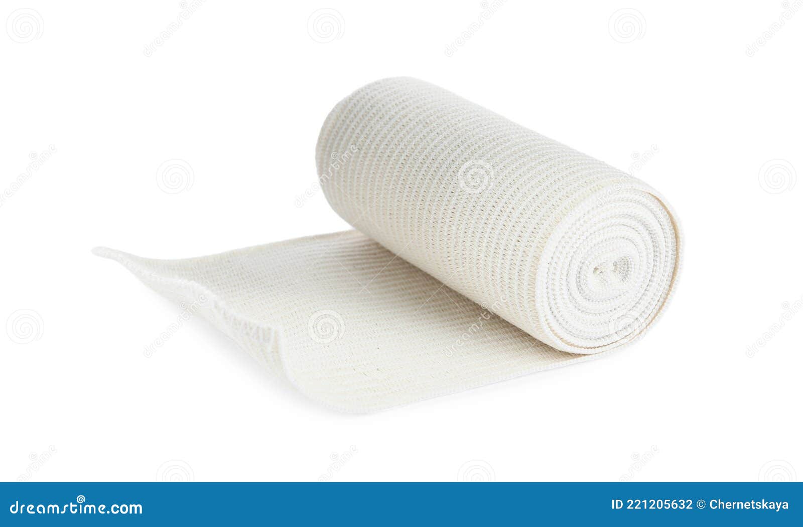 Medical Bandage Roll Isolated on White. First Aid Item Stock Photo ...