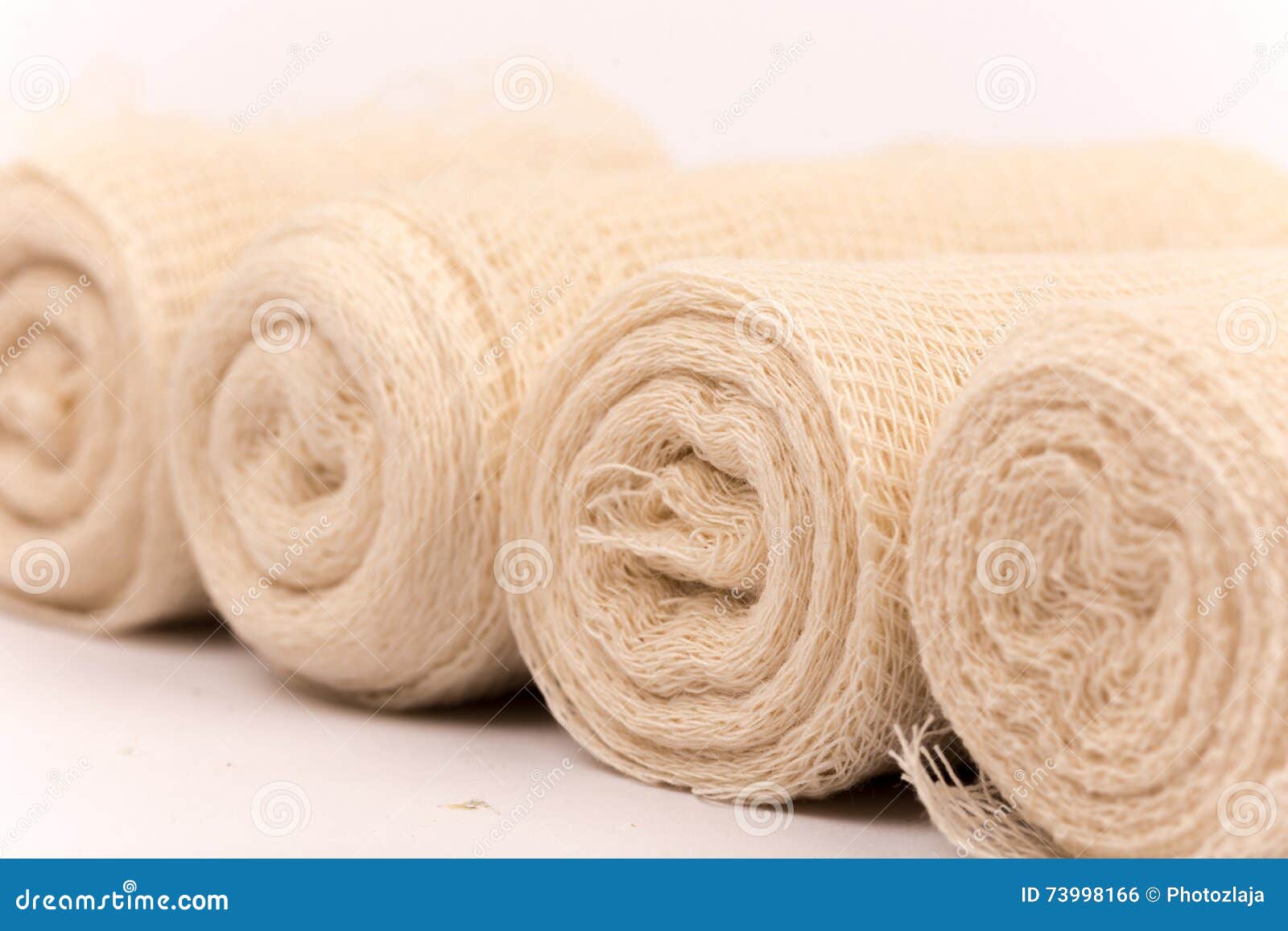 Medical Bandage on White Background Stock Photo - Image of firstaid ...