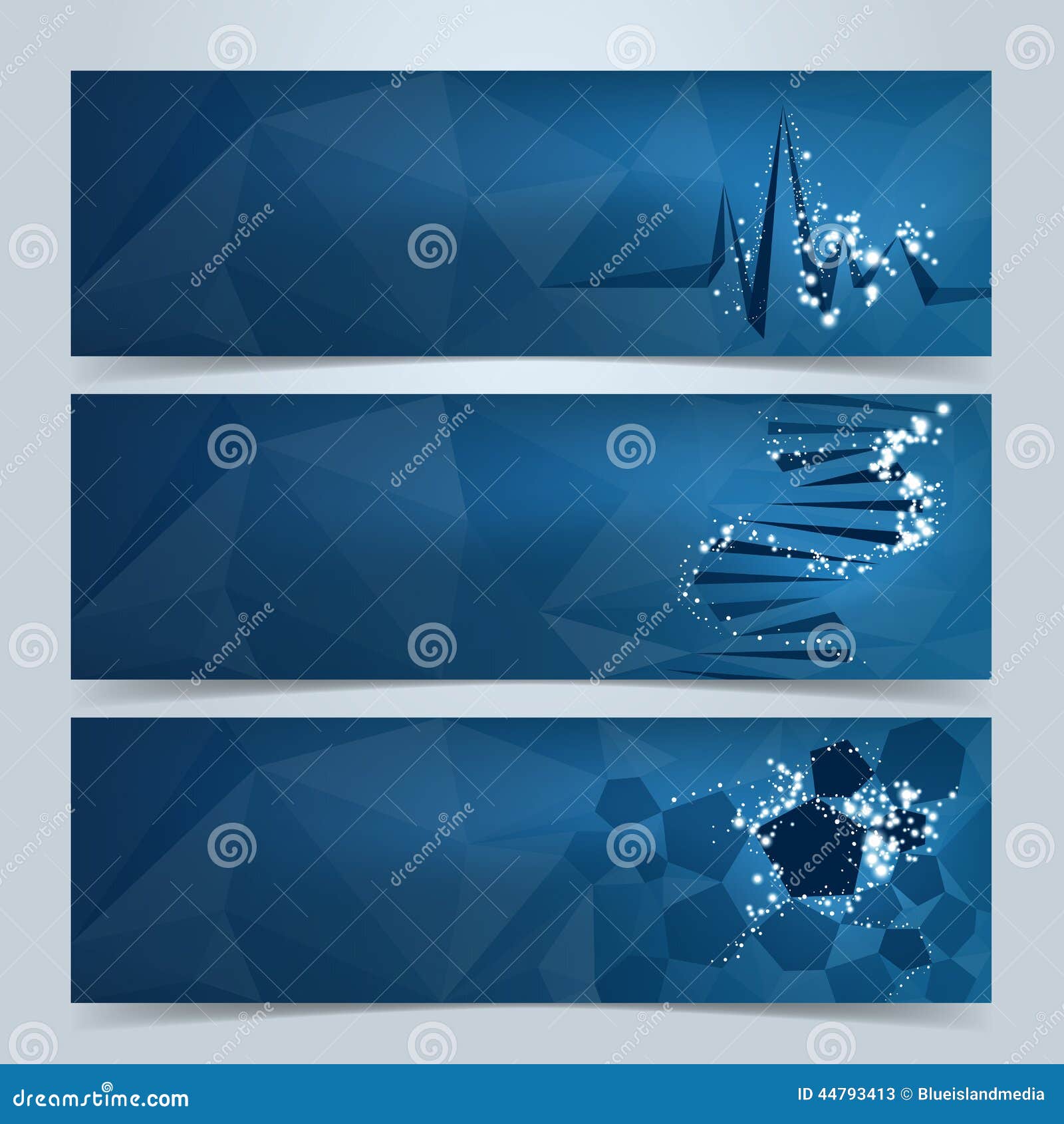 Medical Banners or Website Header Set Stock Vector - Illustration of ...