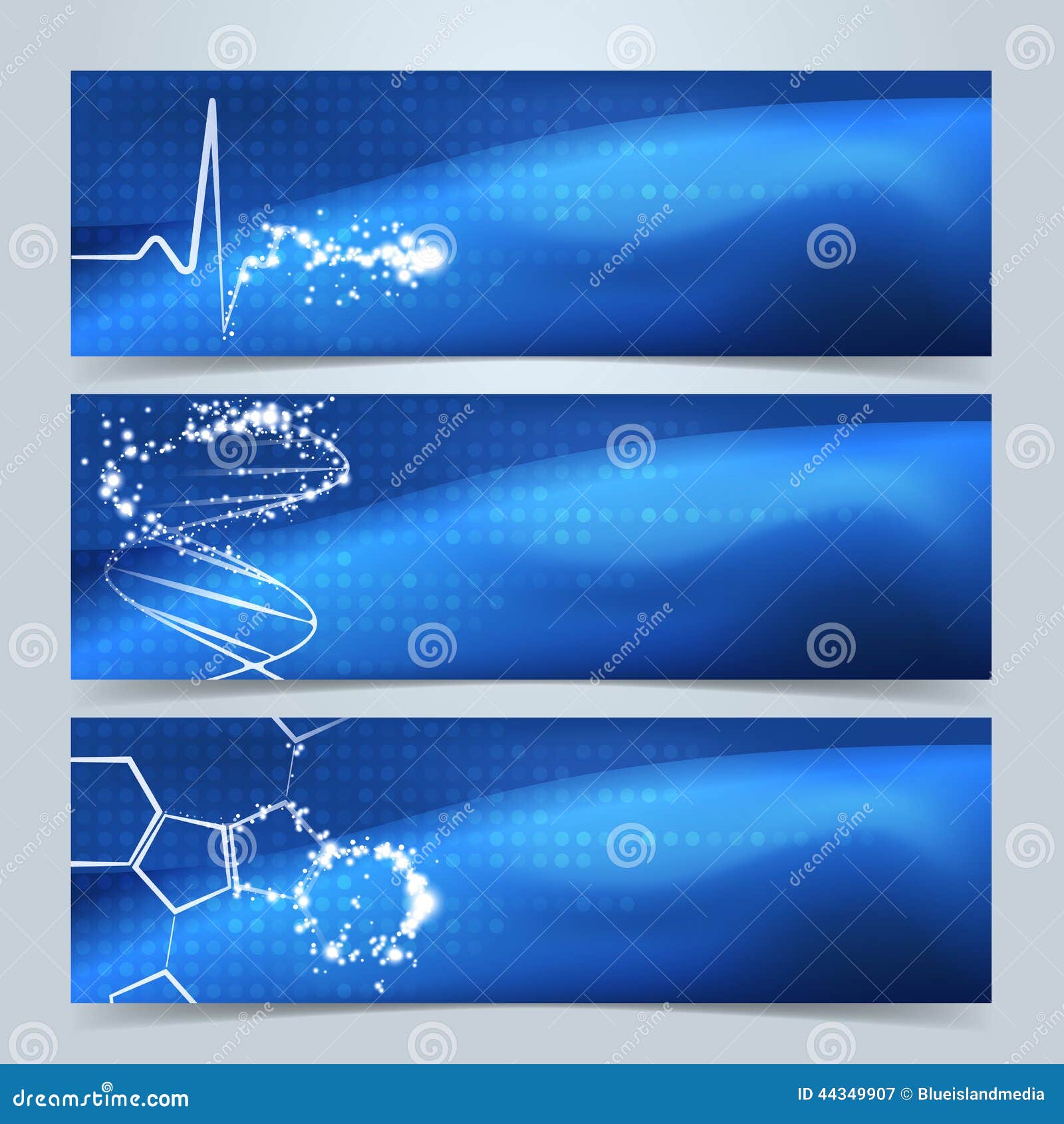 Medical Banners or Website Header Set. Stock Vector - Illustration of ...