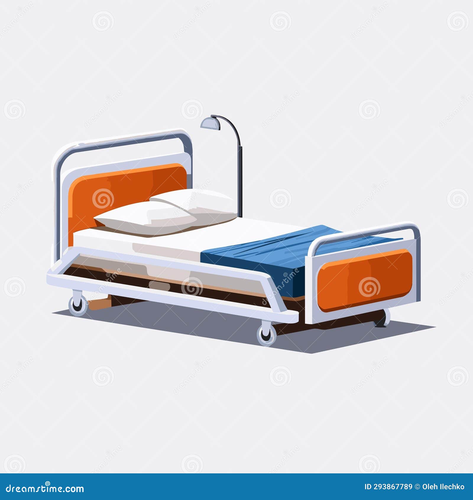 Medical Bed Vector Flat Minimalistic Isolated Illustration Stock Vector ...
