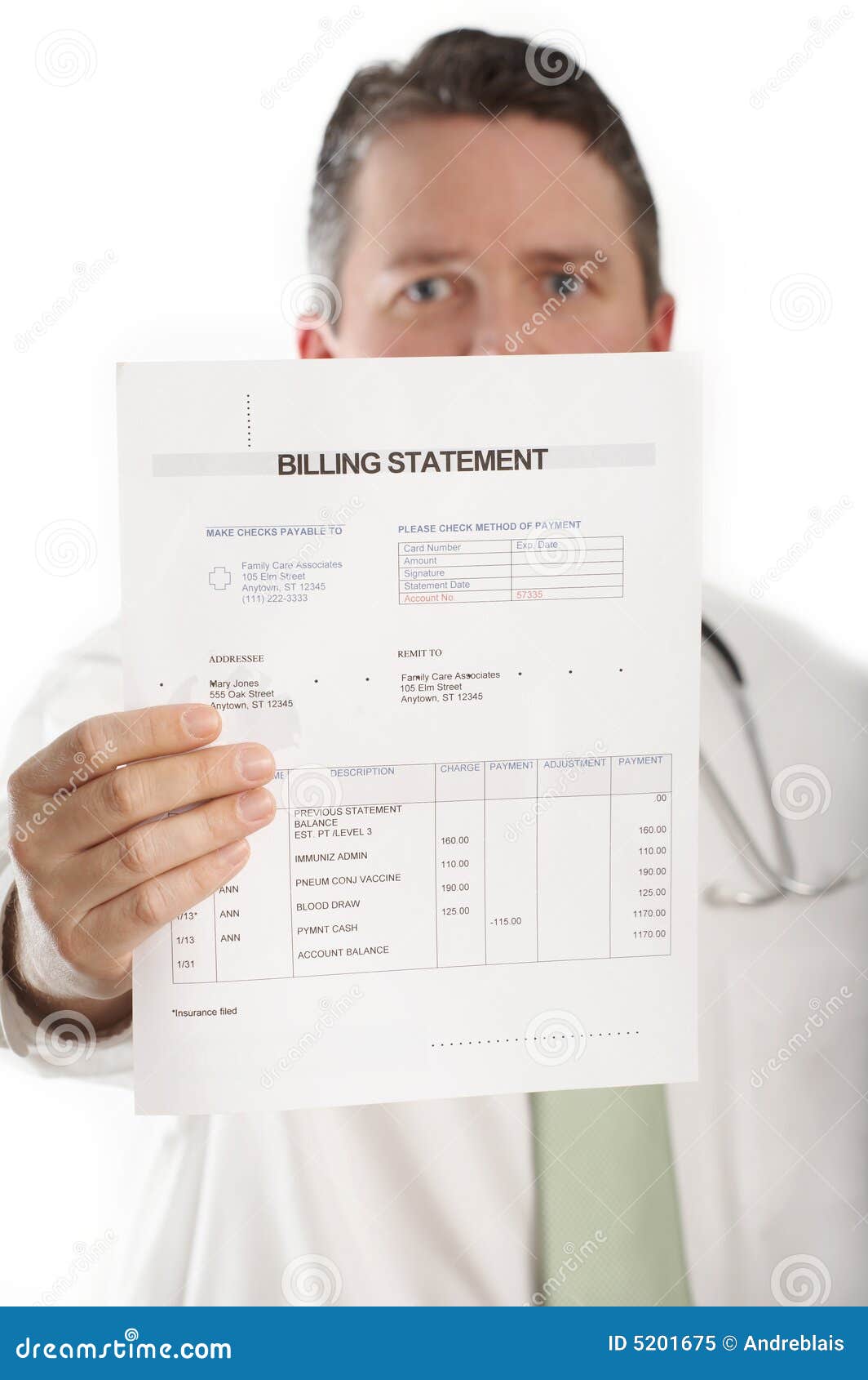 Medical billing stock image. Image of medicine, care, expensive - 5201675