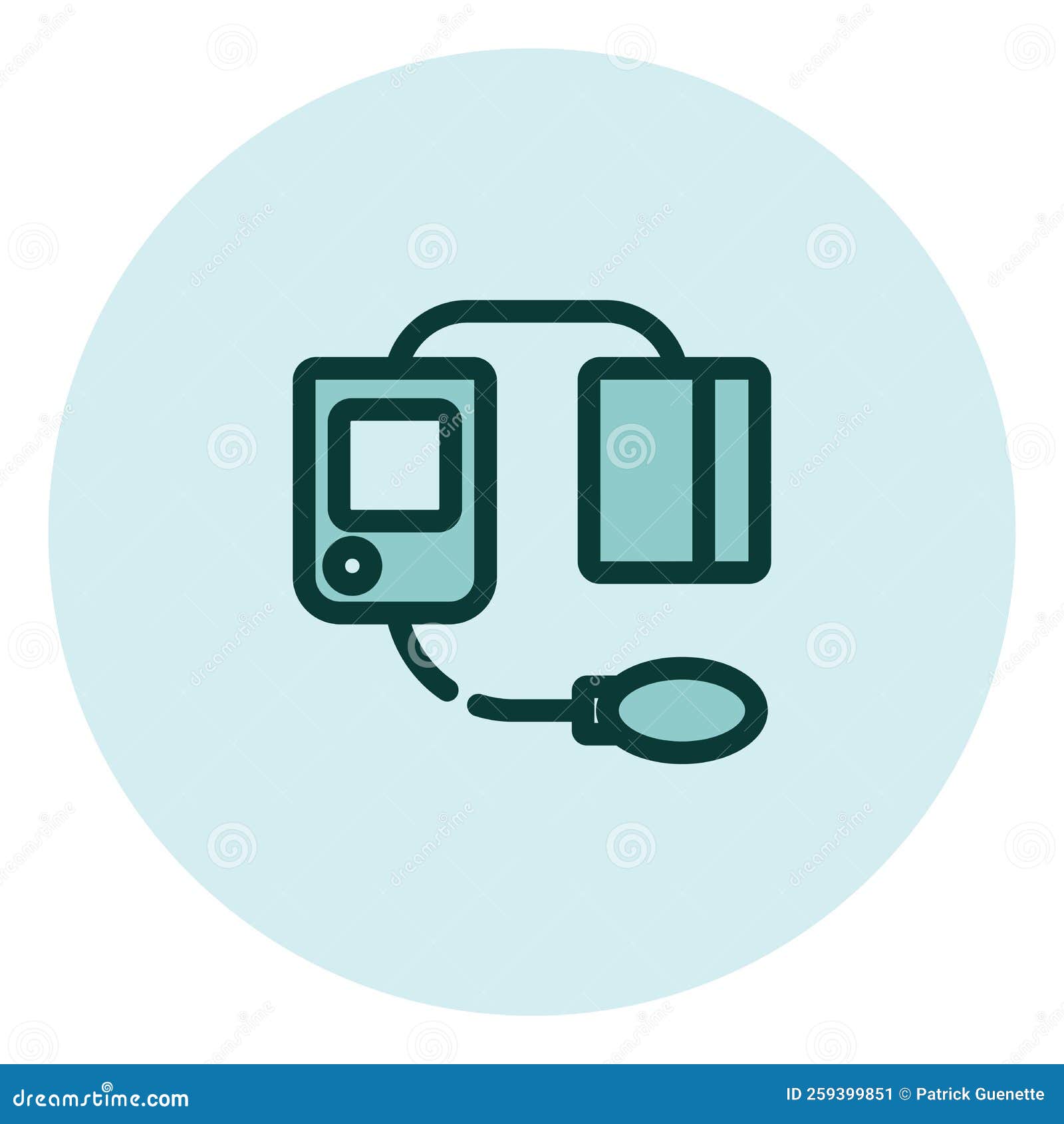 Medical Blood Pressure Machine, Icon Stock Vector - Illustration of ...