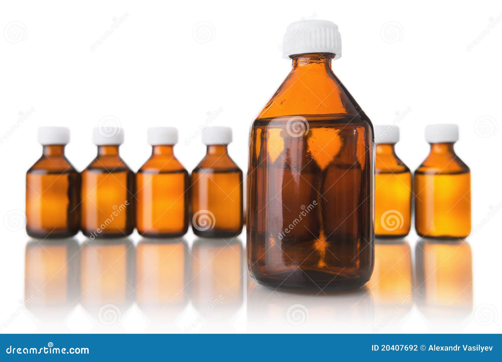 Medical bottles stock photo. Image of studio, medicine - 20407692