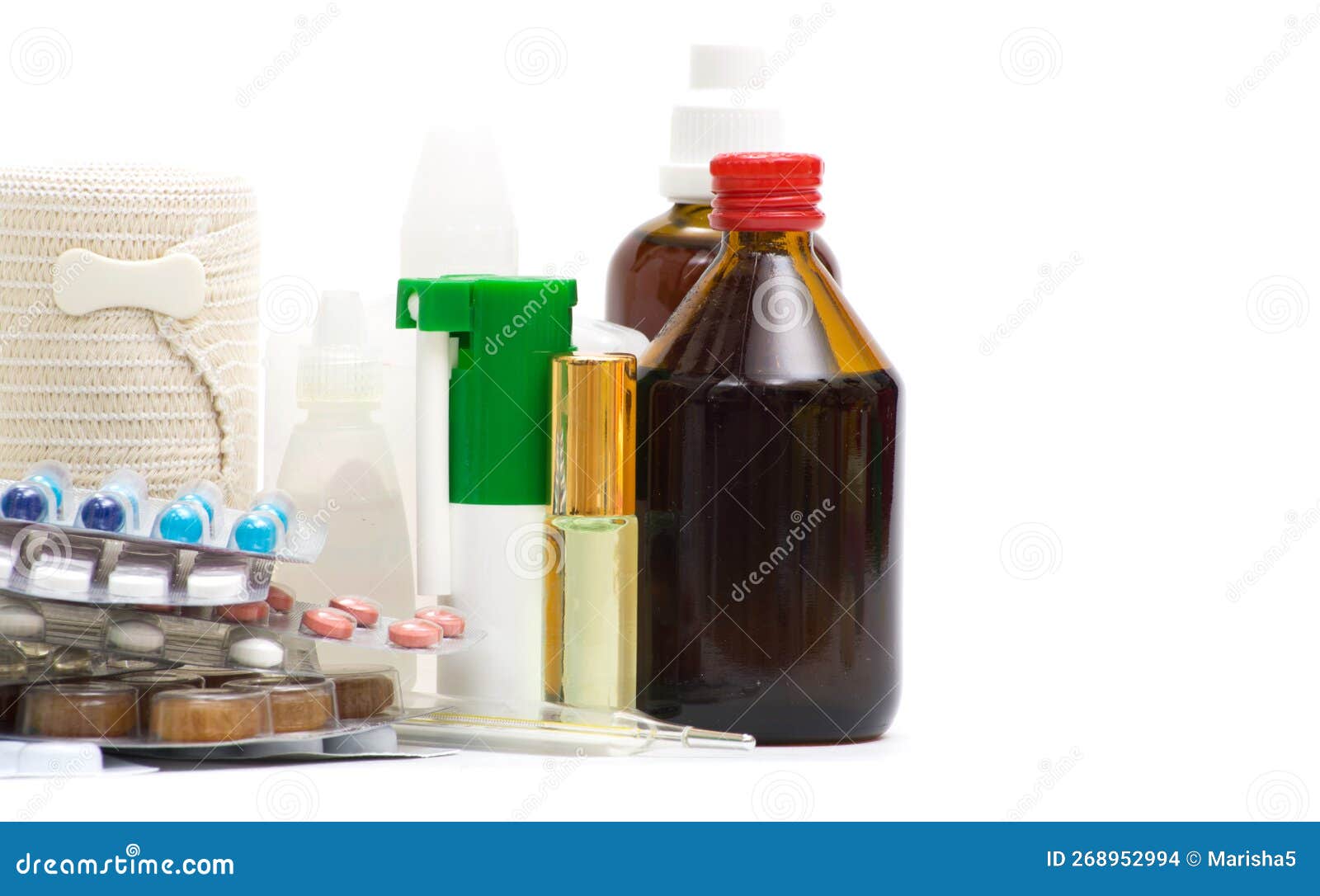 Medical bottles stock photo. Image of healthy, background - 268952994