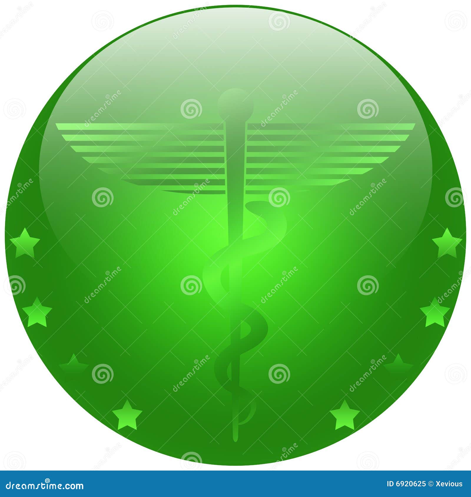 Medical Caduceus stock illustration. Illustration of isolated - 6920625