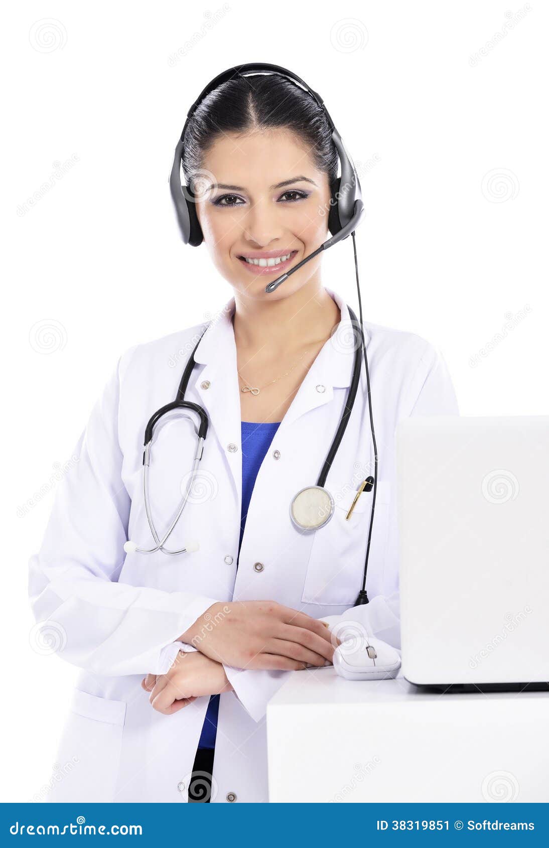 Medical call center stock image. Image of communication - 38319851