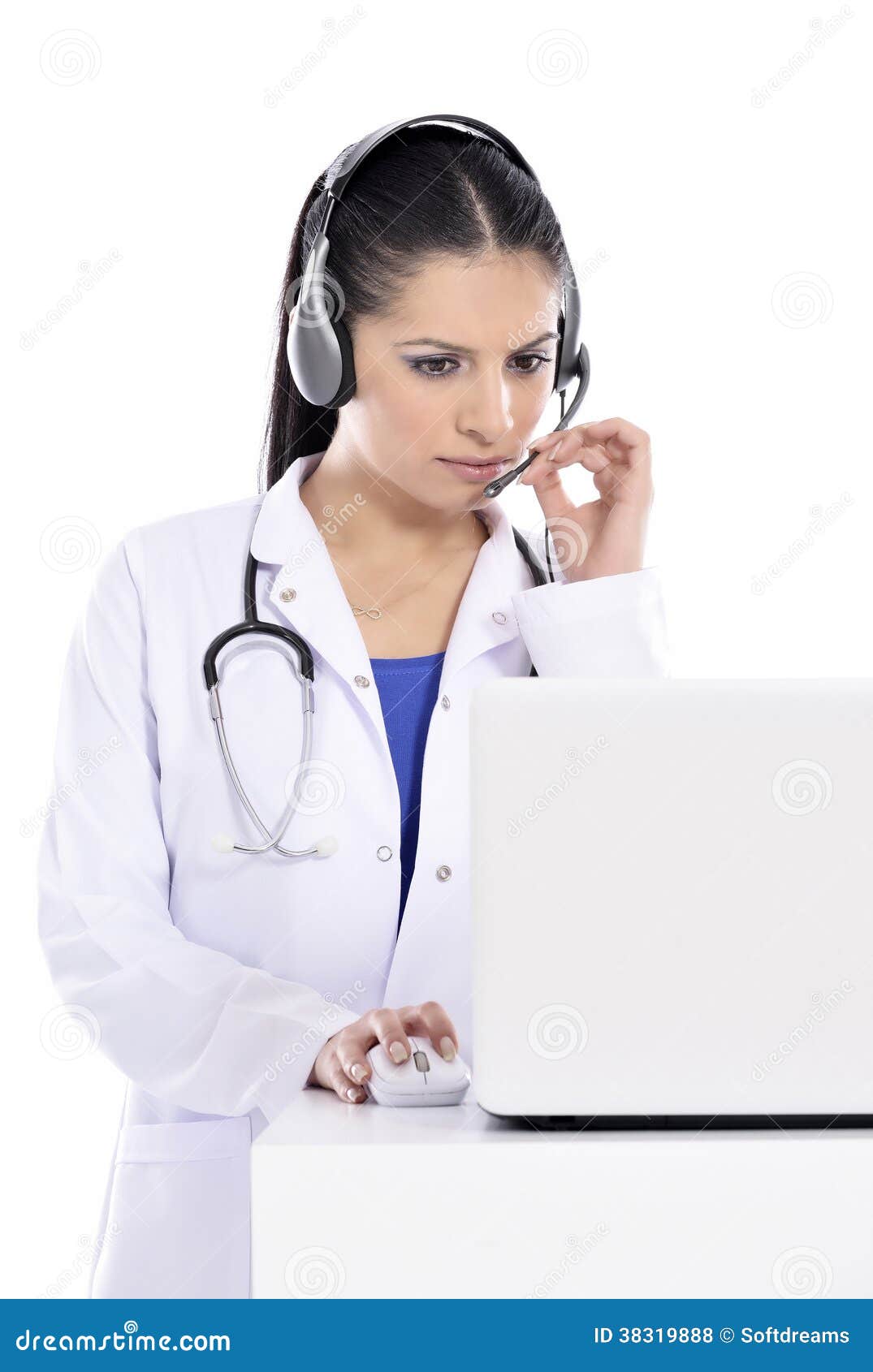 Medical call center stock photo. Image of doctor, beauty - 38319888