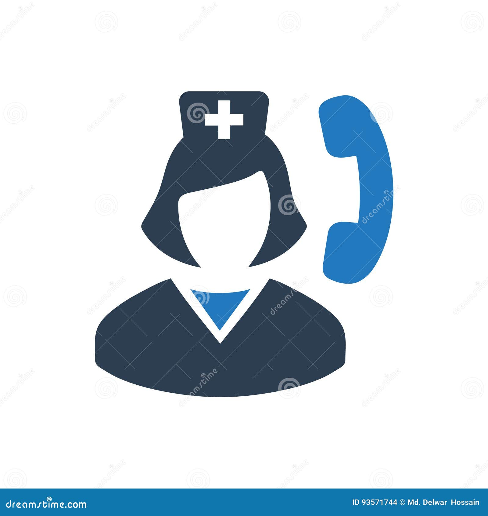 Medical Call Icon stock vector. Illustration of phone - 93571744