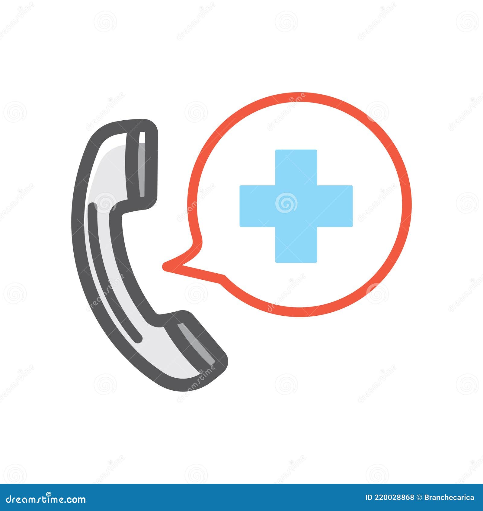 Medical call sign stock vector. Illustration of design - 220028868