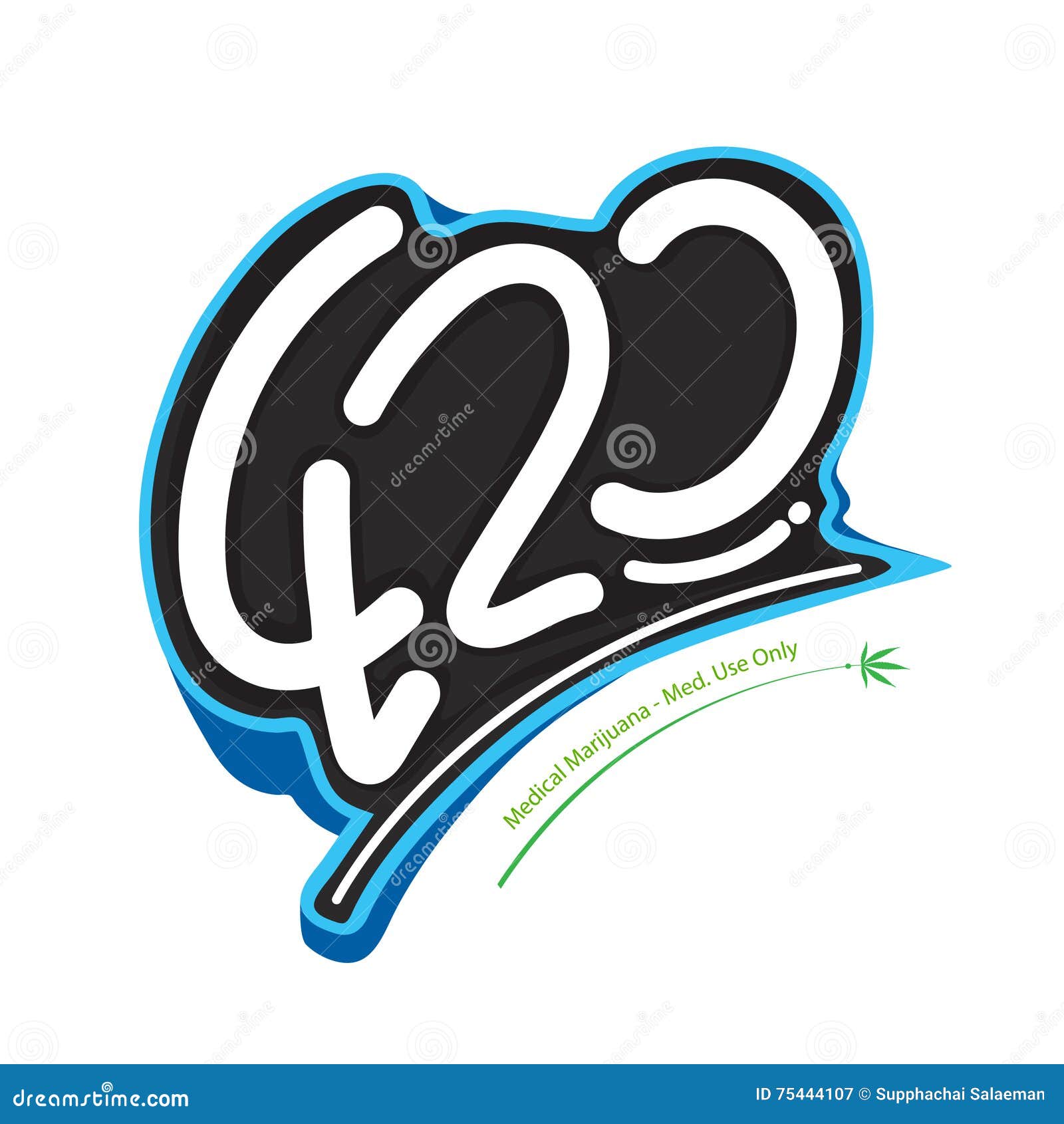 420 Medical Cannabis Logo Typography Design Stock Vector - Illustration ...