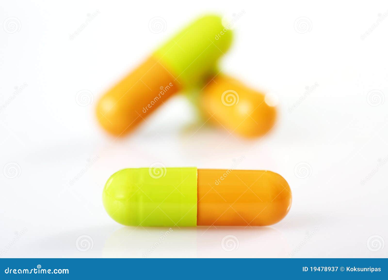 Medical capsule stock image. Image of green, container - 19478937