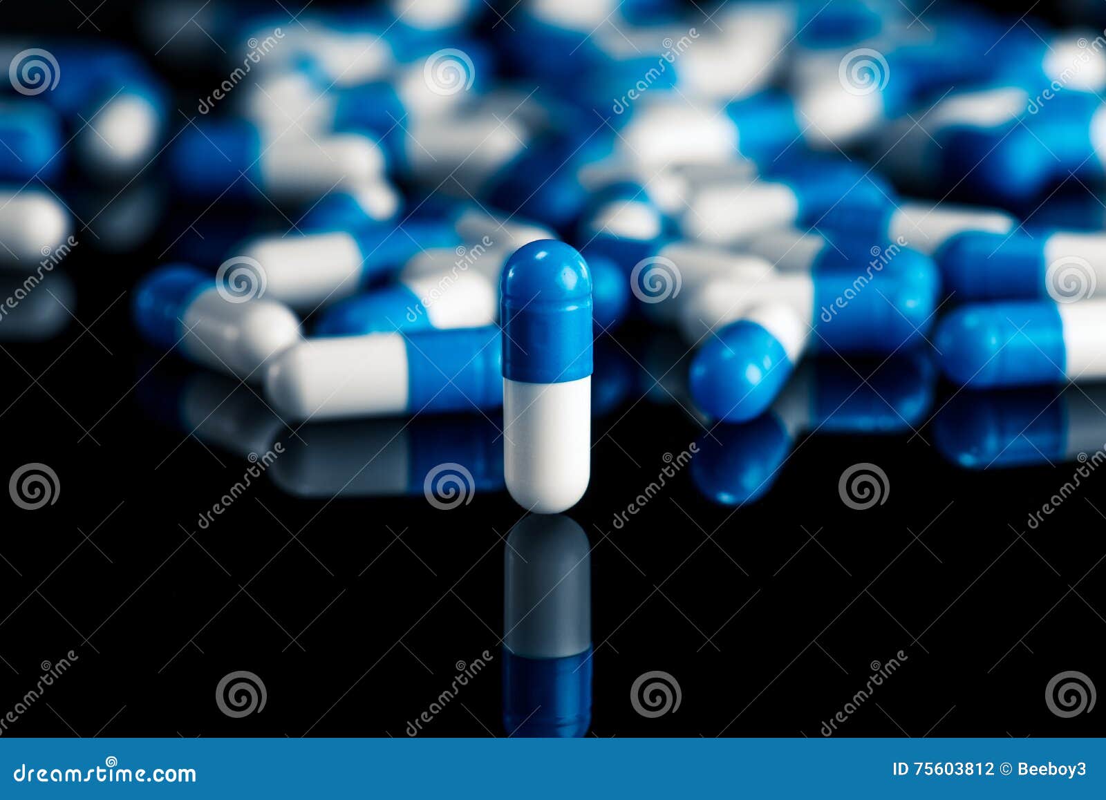 Medical capsules stock photo. Image of supplement, hospital - 75603812