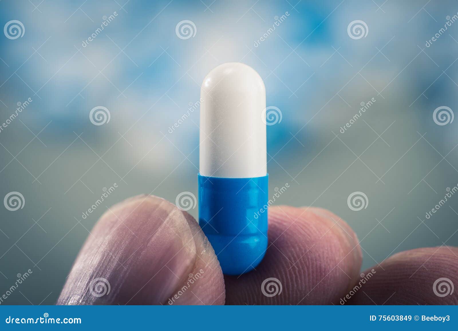 Medical capsules stock image. Image of blue, pharmacist - 75603849