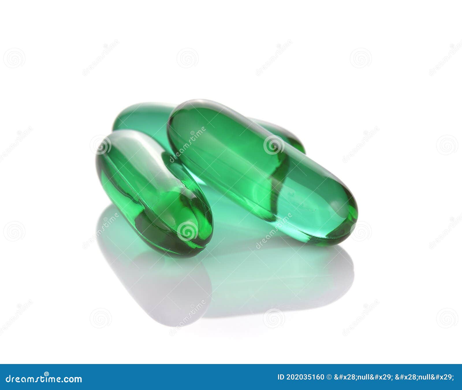 Medical Capsules Isolated on White Background. Stock Photo - Image of ...