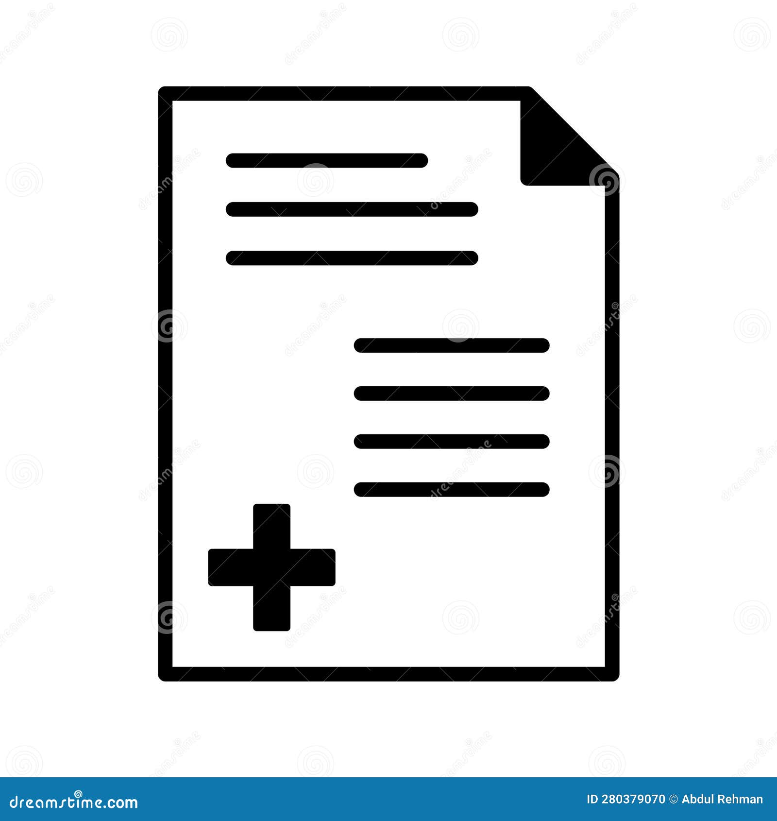 Medical Card Vector Icon Easily Modify. Stock Vector - Illustration of ...