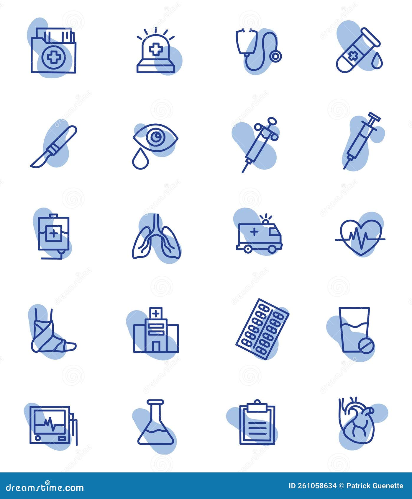 Medical care, icon stock vector. Illustration of healthcare - 261058634