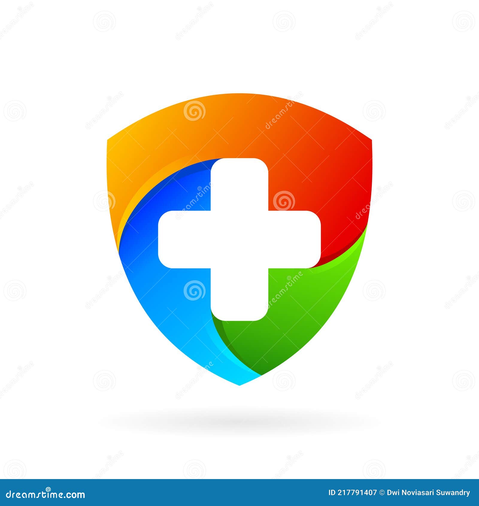 Health Shield Logo with Awesome Concept Stock Vector - Illustration of ...