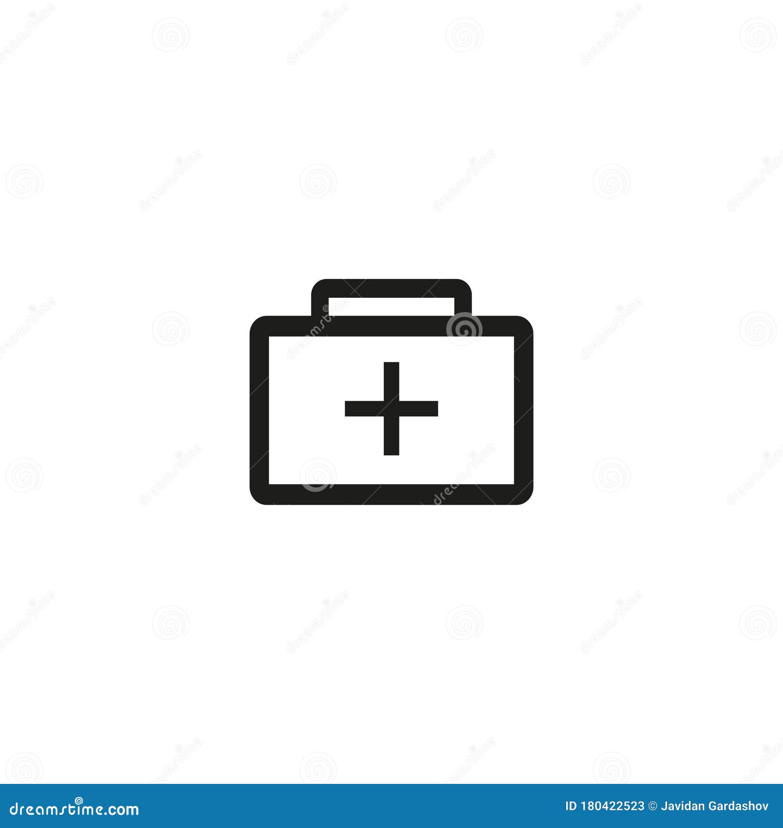 Medical Case Icon. First Aid Kit Symbol Stock Illustration ...