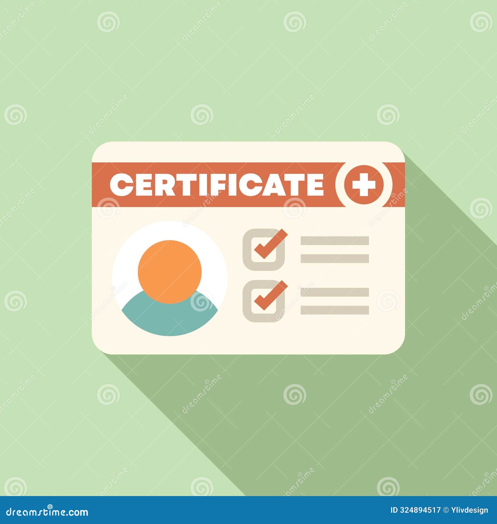 Medical Certificate Showing Proof of Vaccination with Check Marks Stock ...