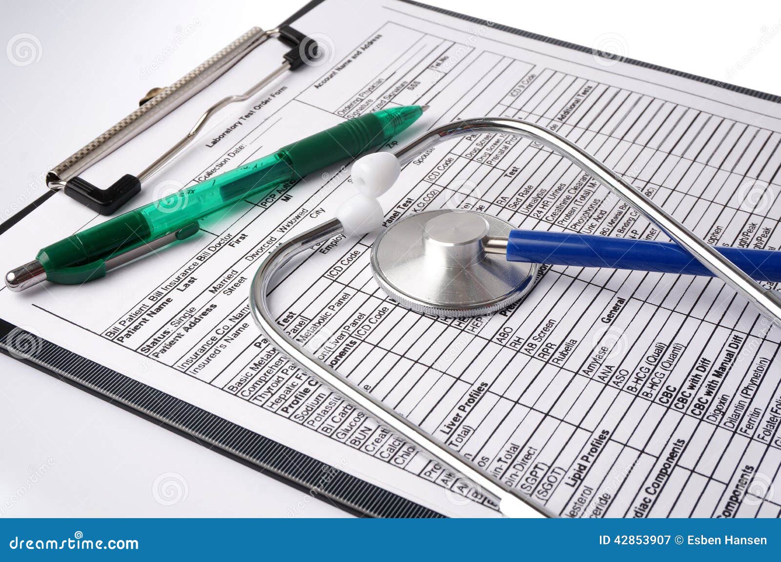 Medical Chart and Stethoscope Stock Image - Image of hospital, medicine ...