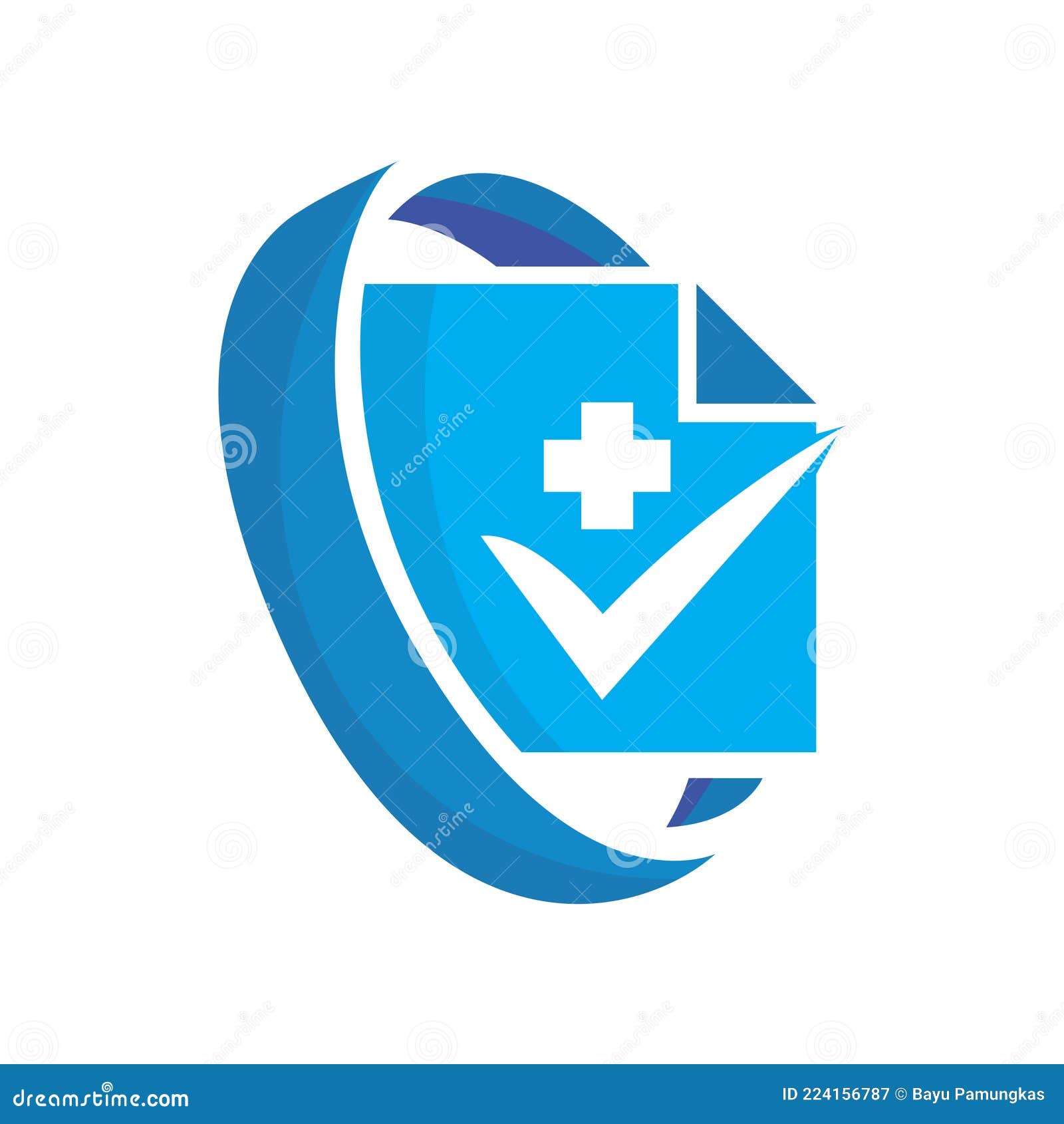Medical Check Paper Logo Element. Medical Logo Template Stock Vector ...