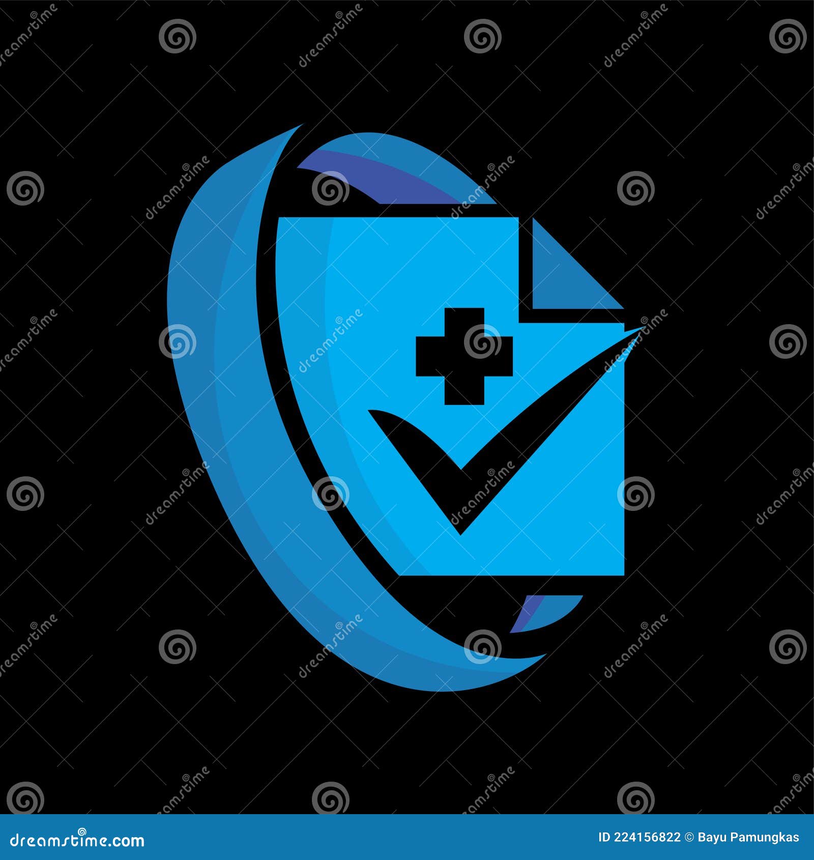 Medical Check Paper Logo Element. Medical Logo Template Stock Vector ...