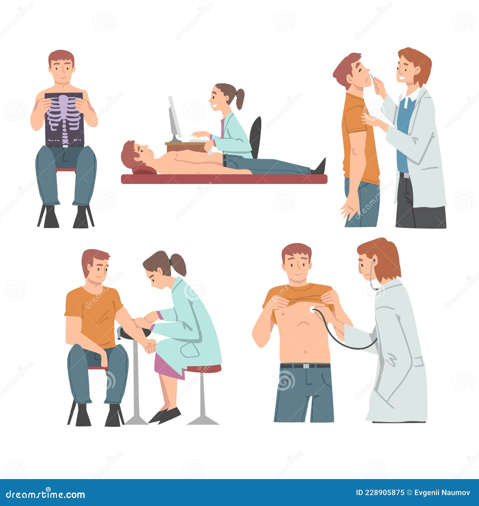 Medical Check-up And Health Screening With Doctor In White Coat ... Medical Check-up And Health Screening With Doctor In White Coat ...