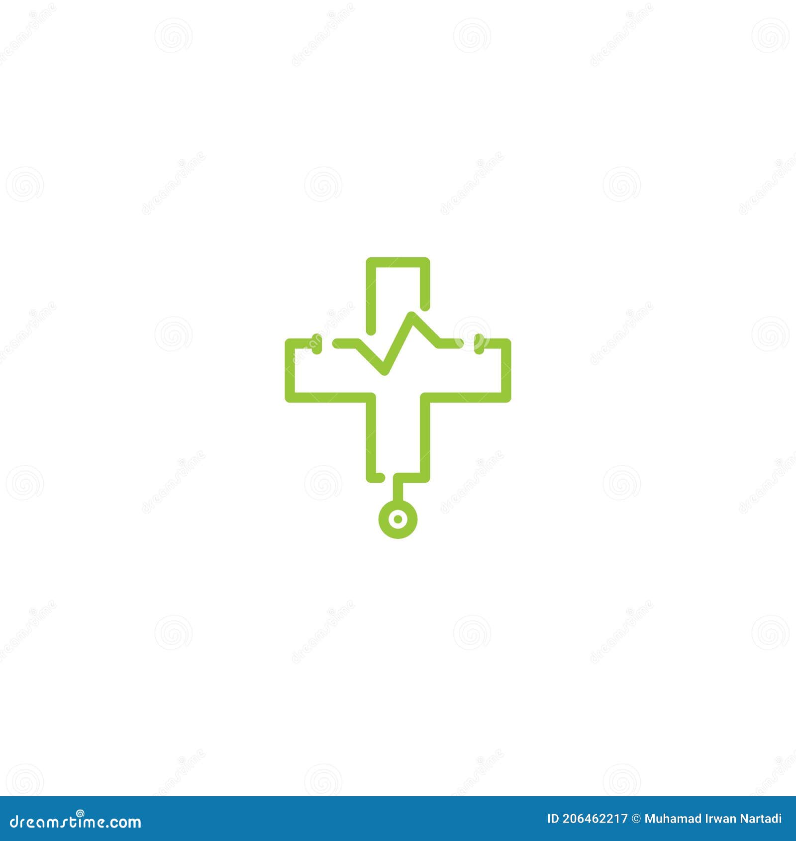 Medical Check Up. Vector Logo Icon Template Stock Vector - Illustration ...
