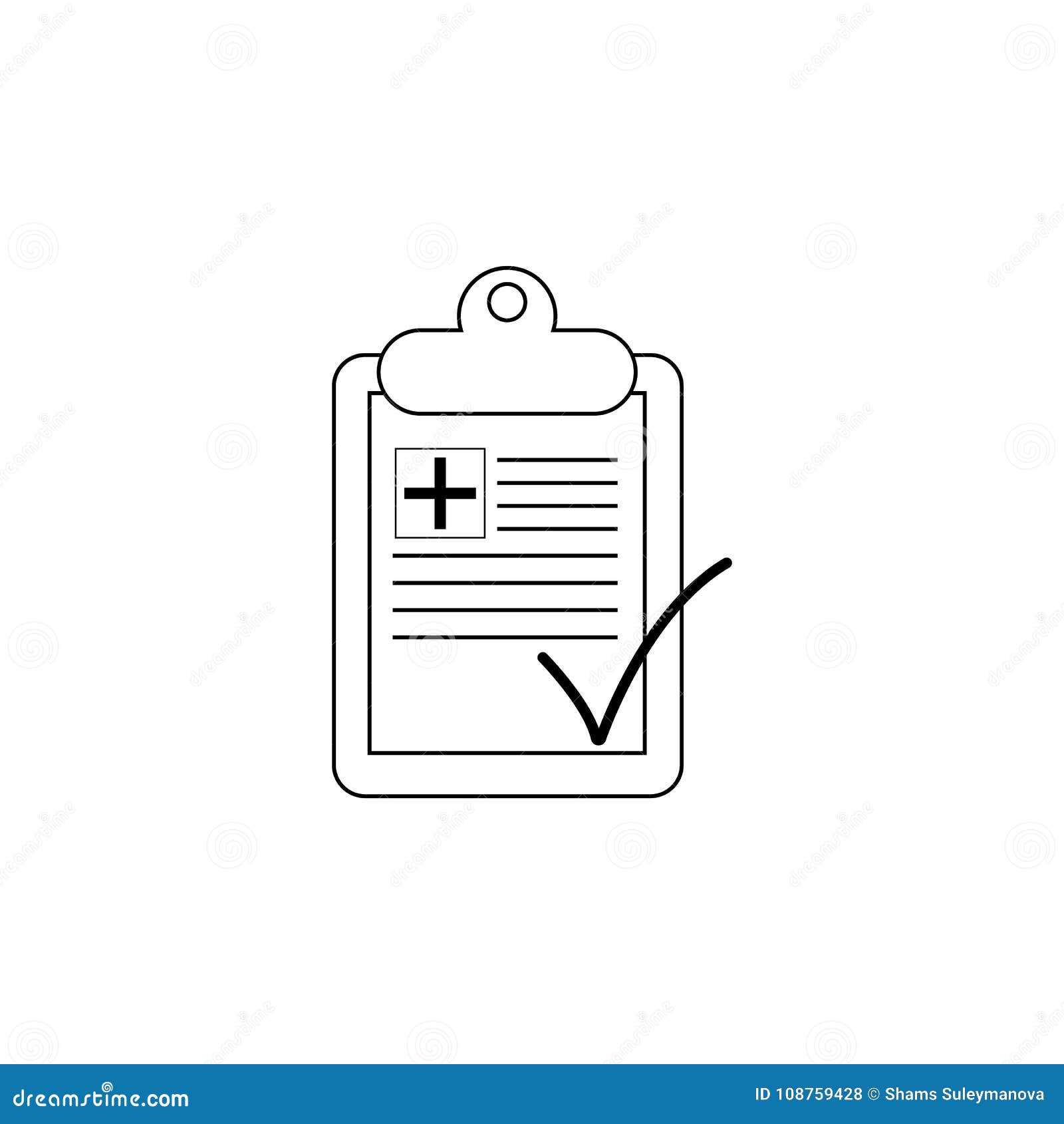 Medical Checklist Icon. Medecine Element for Mobile Concept and Web ...