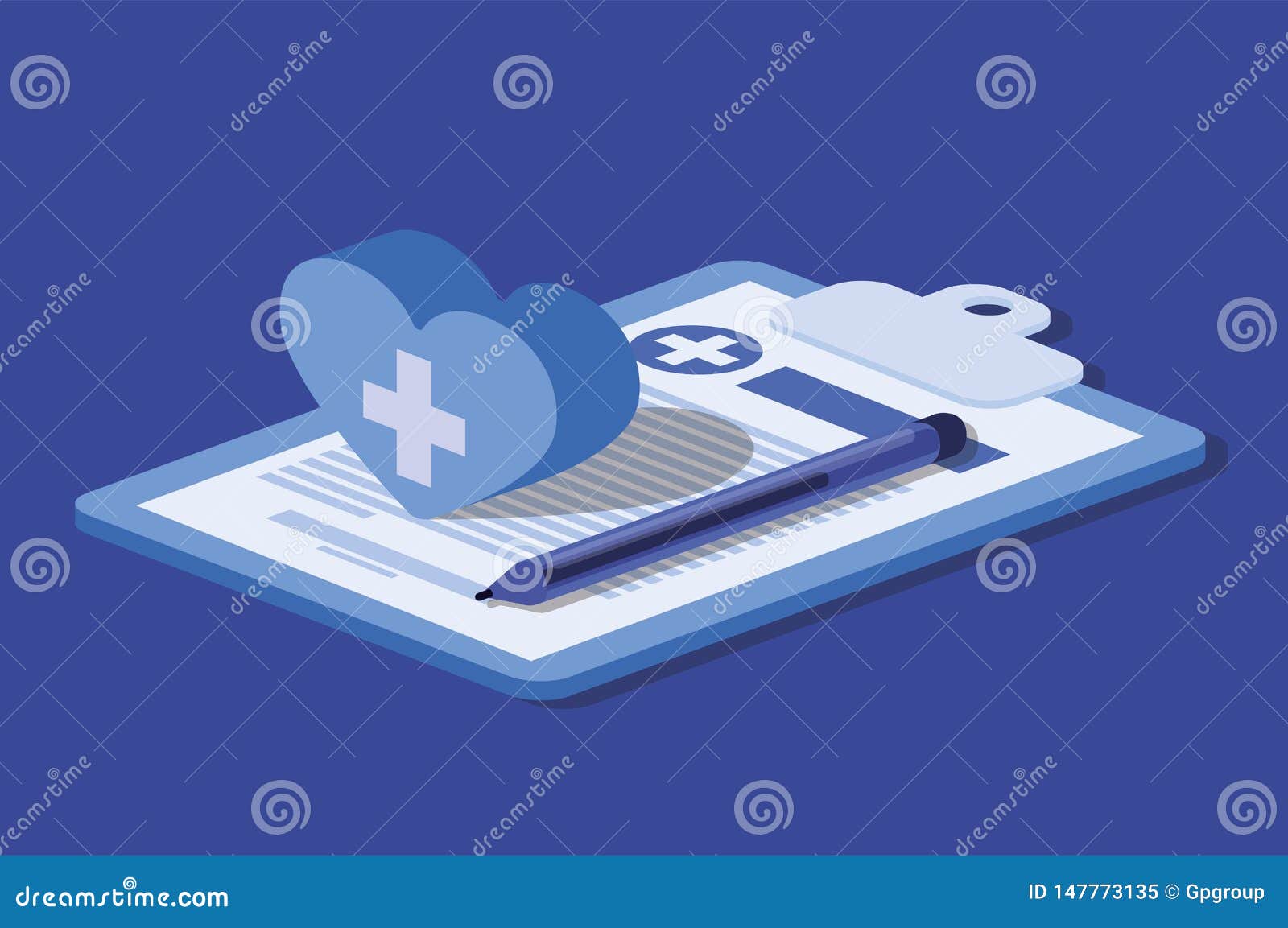 Medical Checklist Vector, Flat Health Or Medical Notepad Or Notebook ...