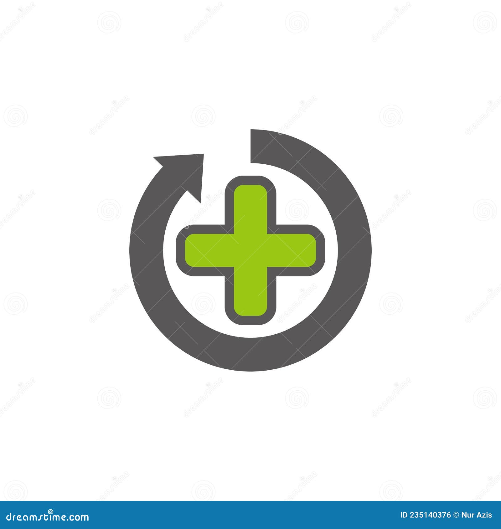 Medical Circle Arrow Logo Icon Stock Vector - Illustration of design ...