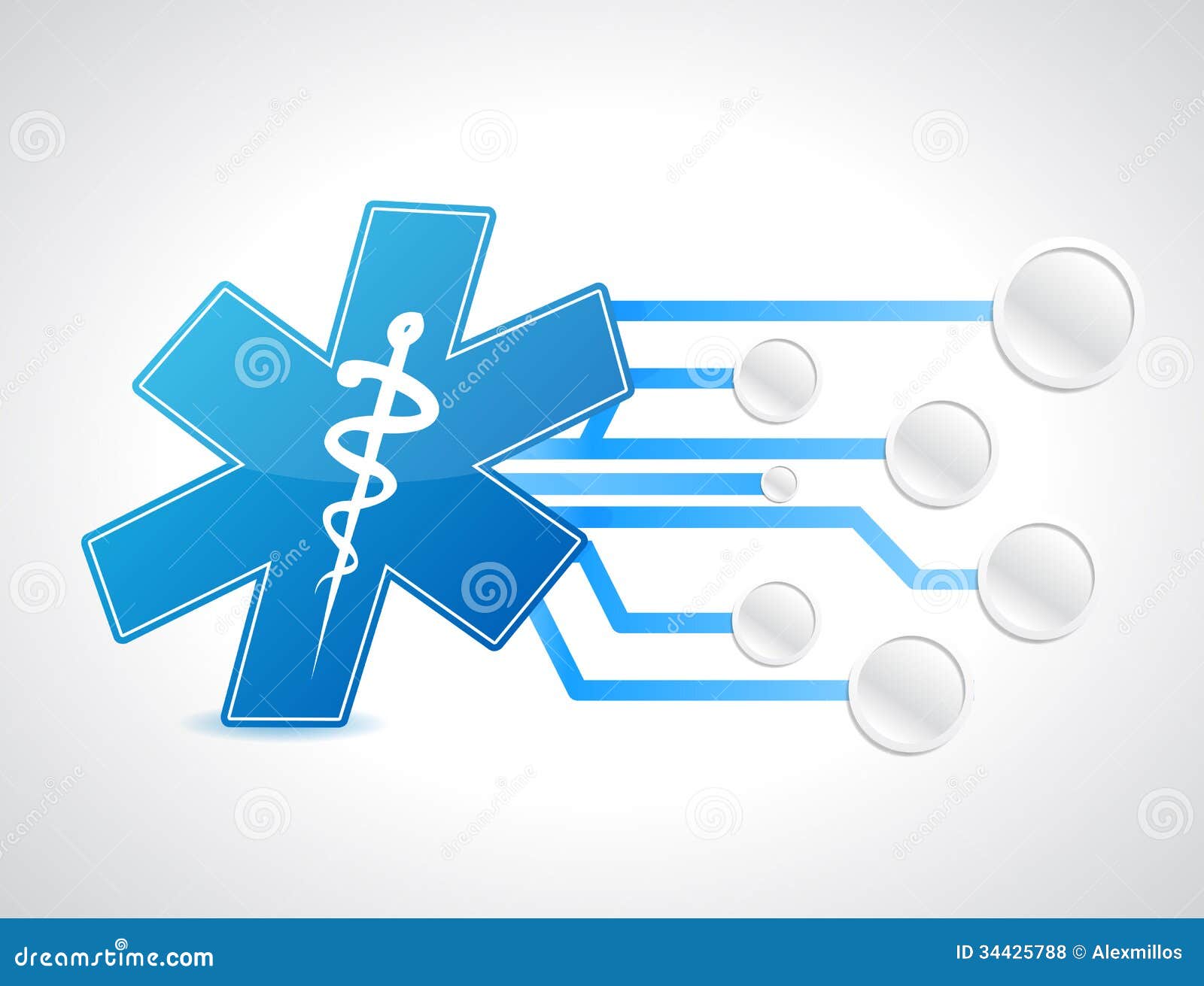 Medical Circuit Connection Illustration Design Stock Illustration ...