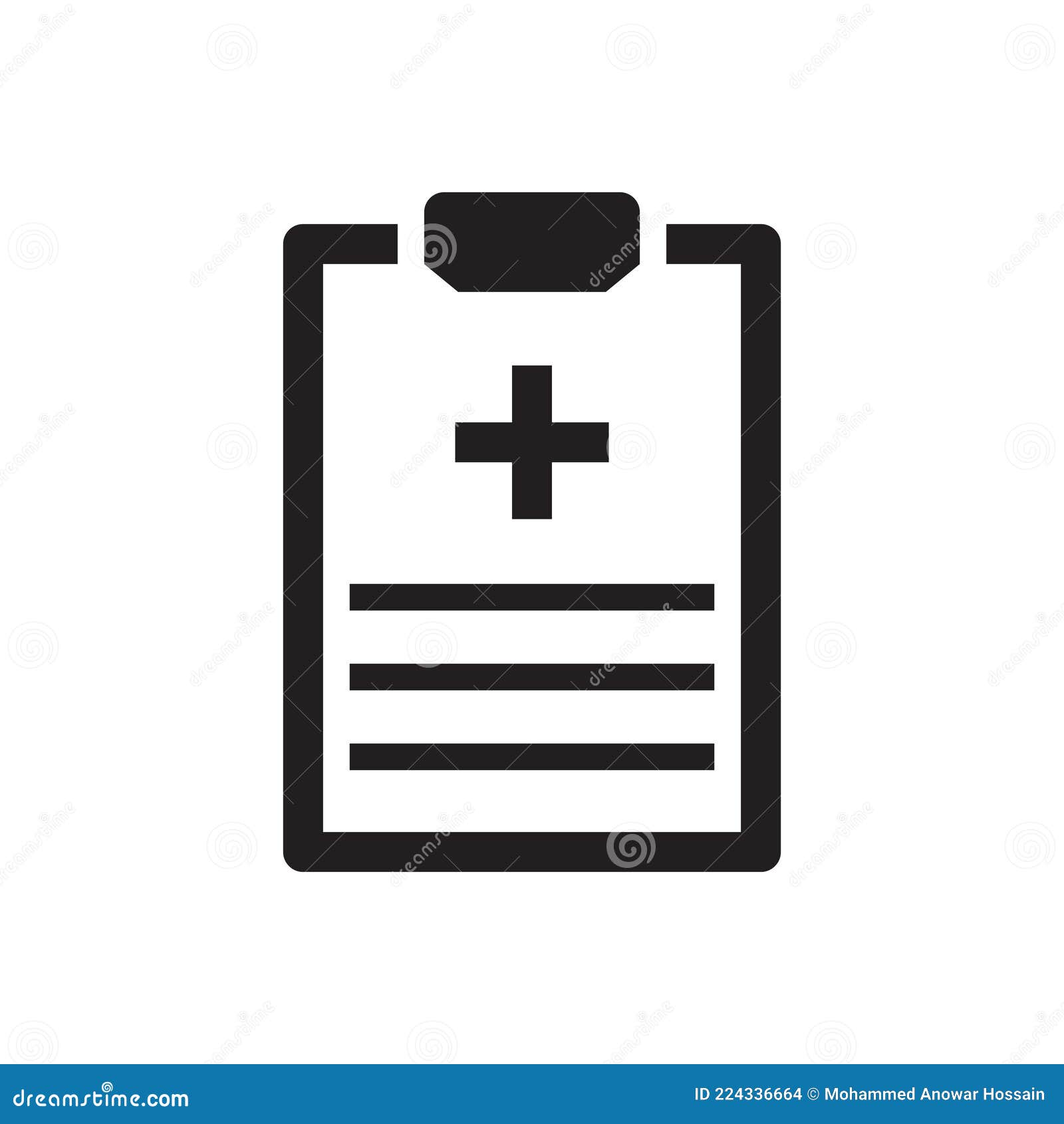 Medical Clipboard Icon - Hospital Clipboard Vector Stock Vector ...