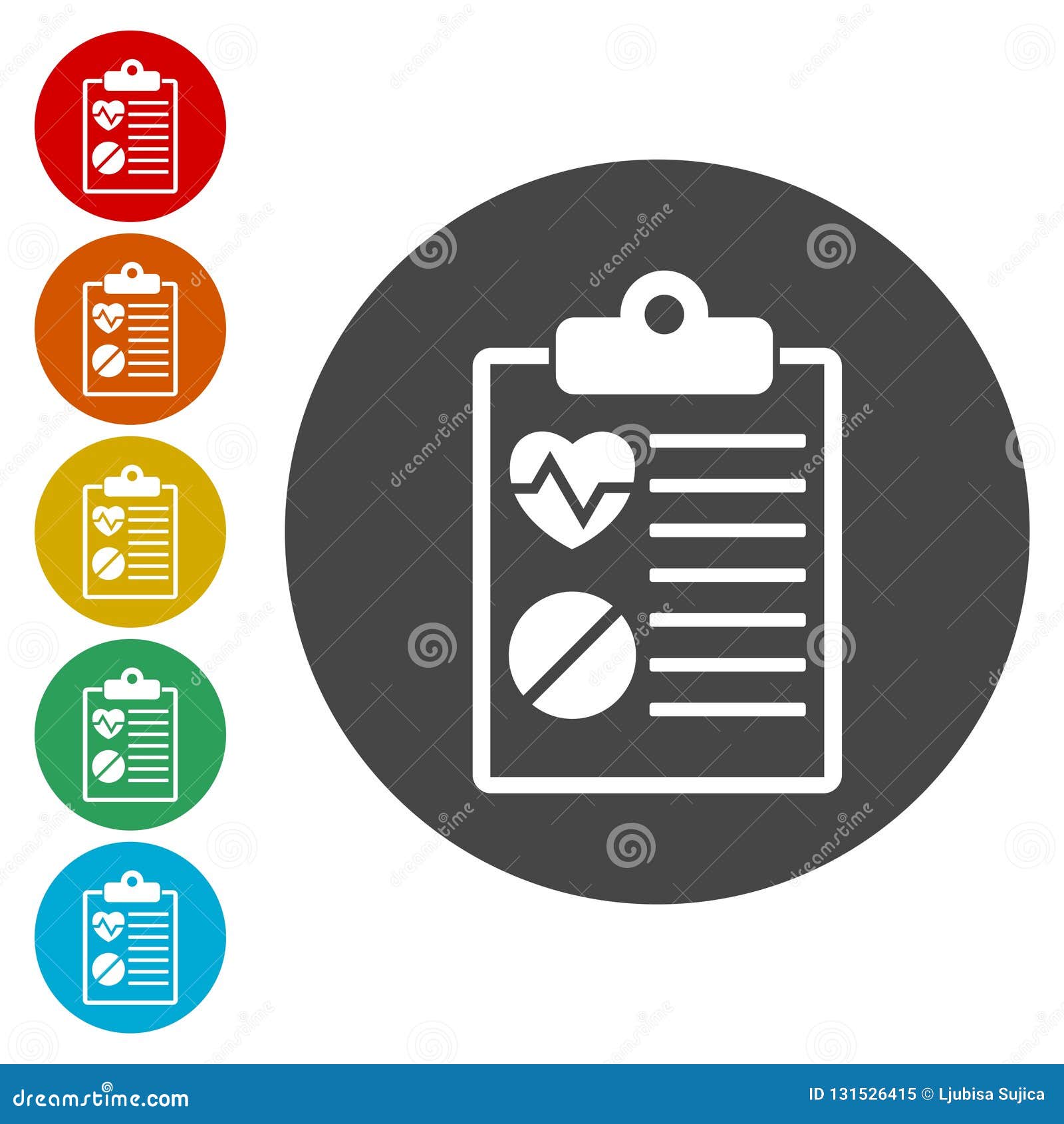 Medical clipboard icon stock vector. Illustration of graphic - 131526415
