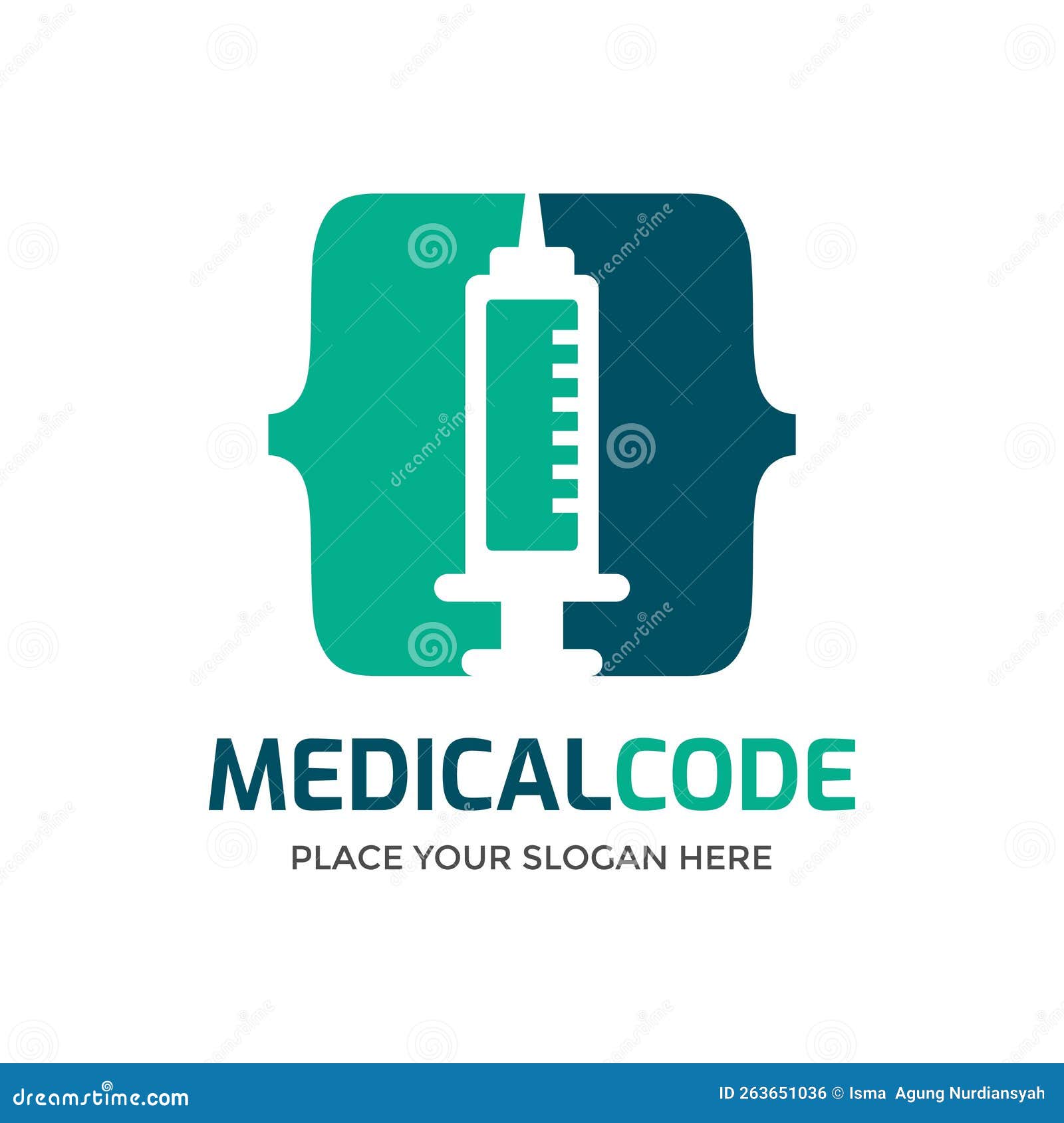 Medical Code Vector Logo stock vector. Illustration of develop - 263651036