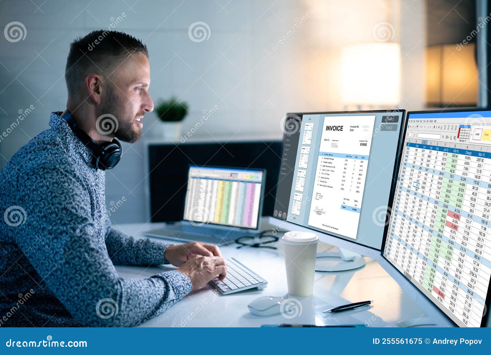 Medical Codes and Accounts Manager in Office Stock Image - Image of ...