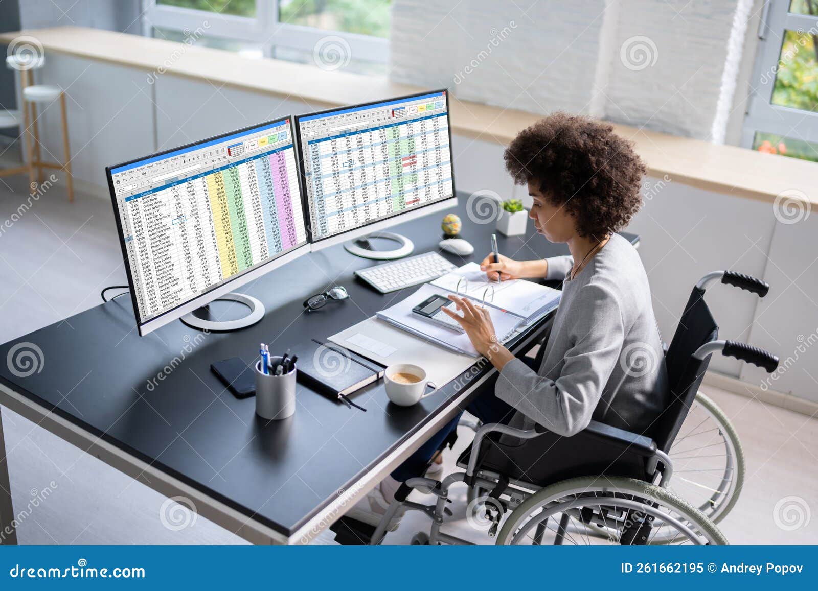 Medical Codes and Accounts Manager in Office Stock Image - Image of ...