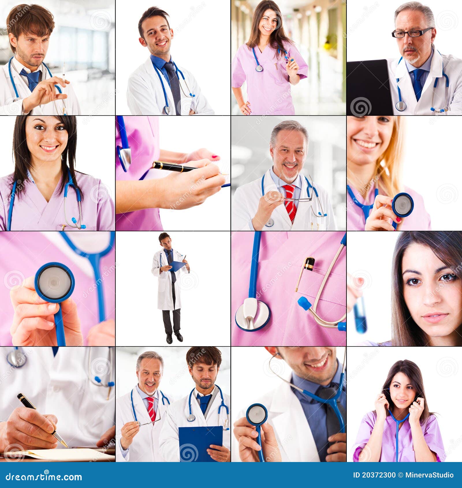 Medical collage stock photo. Image of medic, people, physician - 20372300