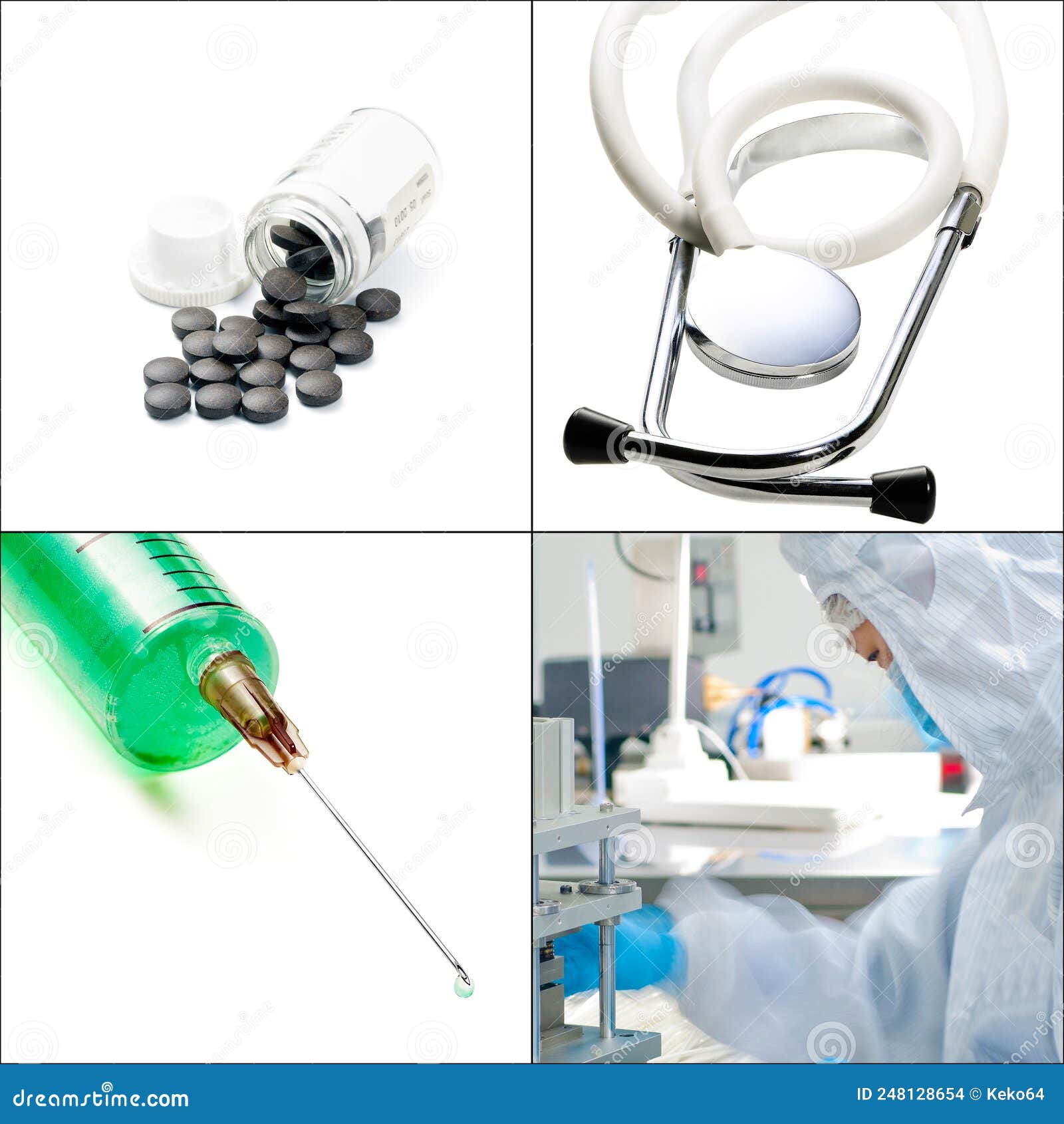Medical collage stock photo. Image of care, doctor, composition - 248128654