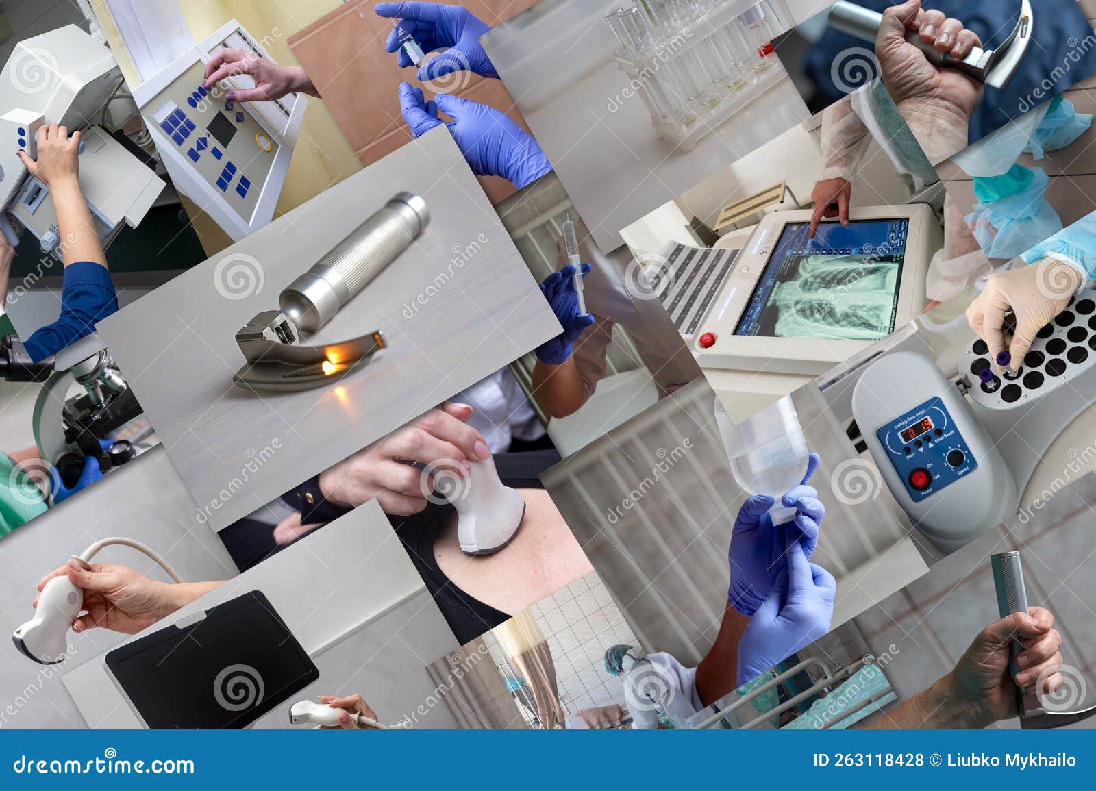 Medical collage. stock photo. Image of computer, ultrasound - 263118428