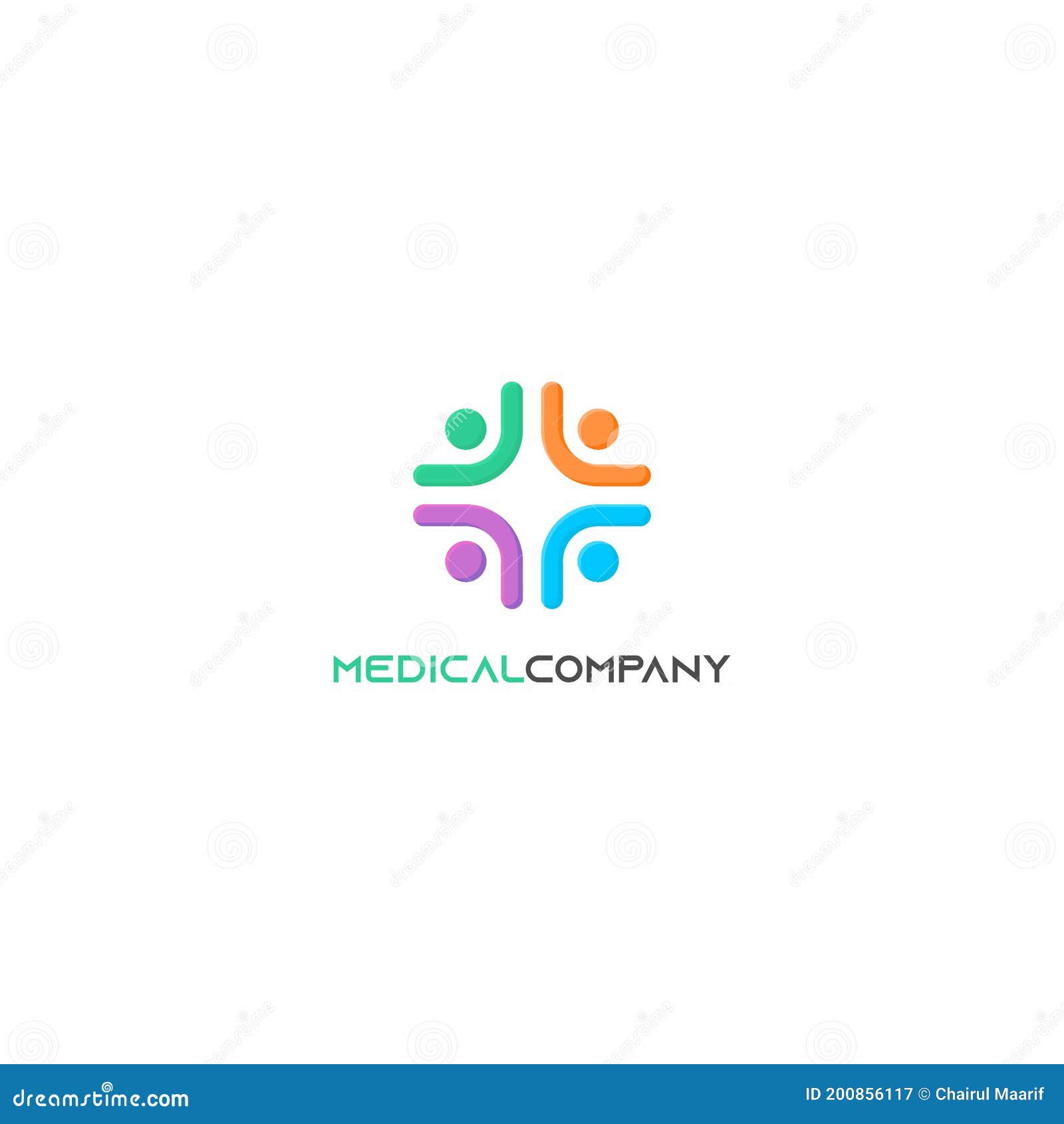 Medical Company Logo Design Inspiration Stock Vector - Illustration of ...