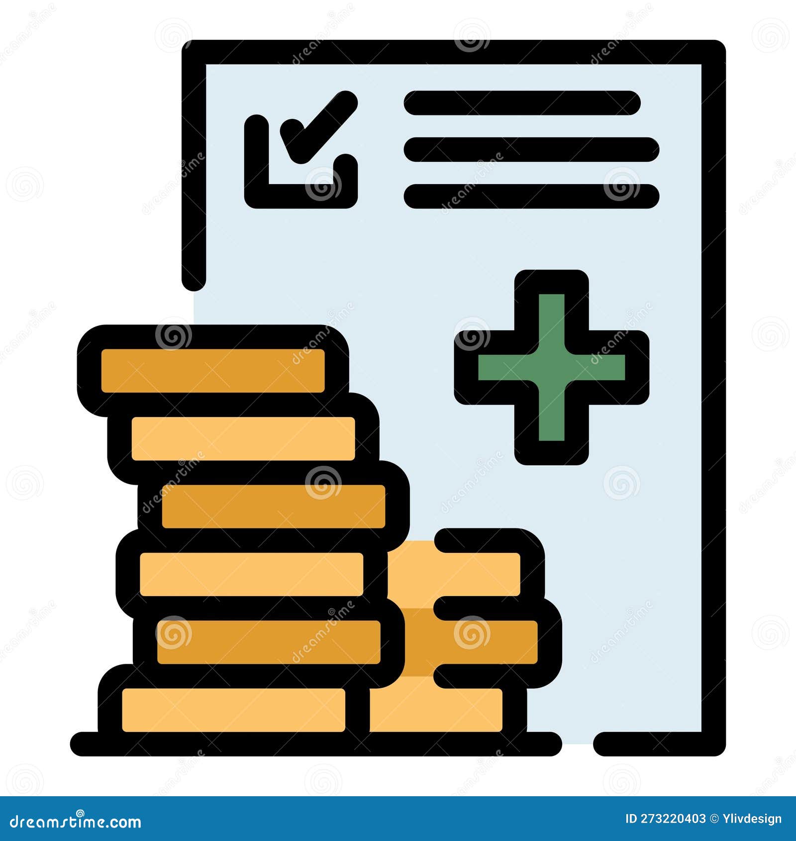 Compensation Icon Vector With Outline Color Style Isolated On White ...