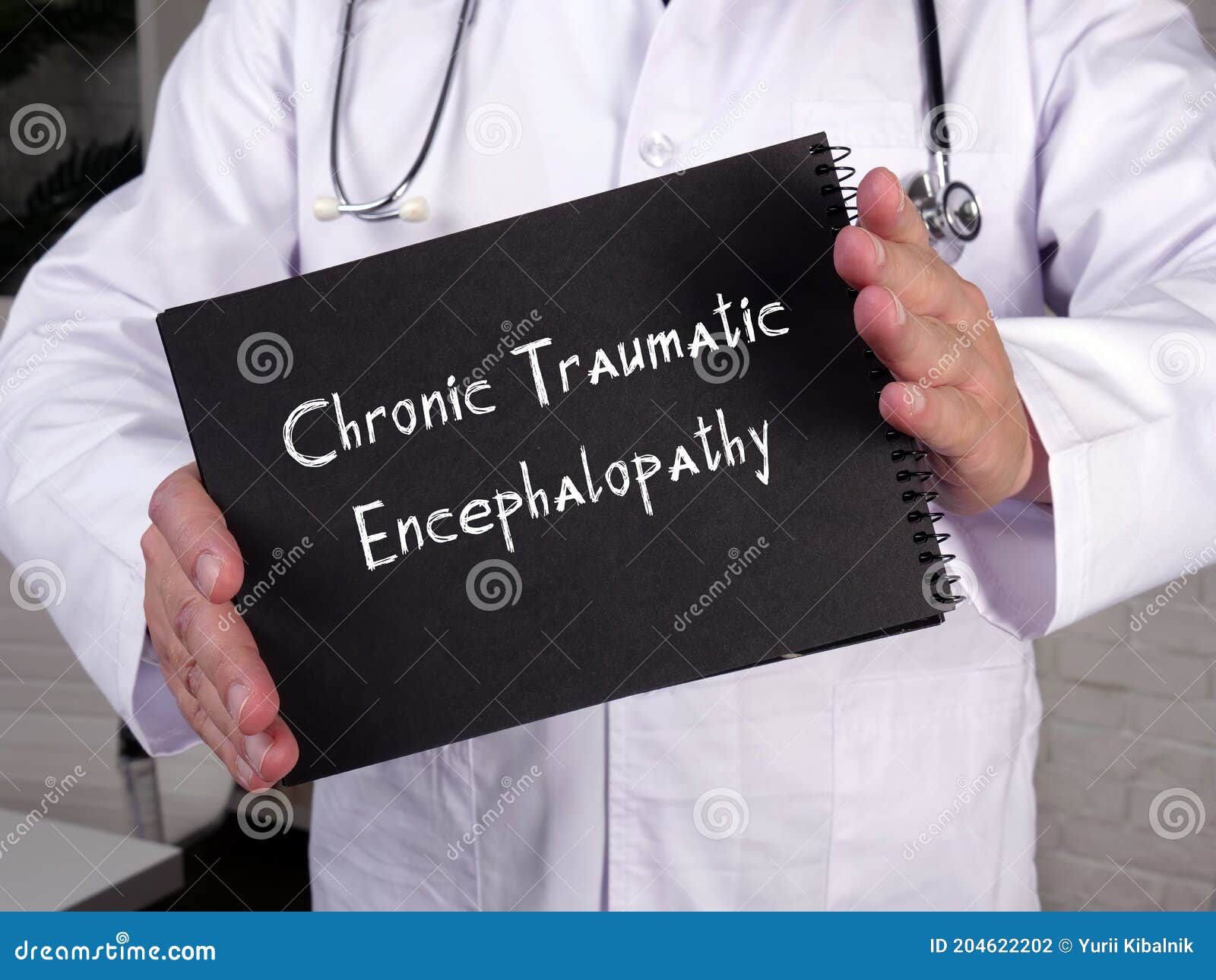 Medical Concept about Chronic Traumatic Encephalopathy with Sign on the ...