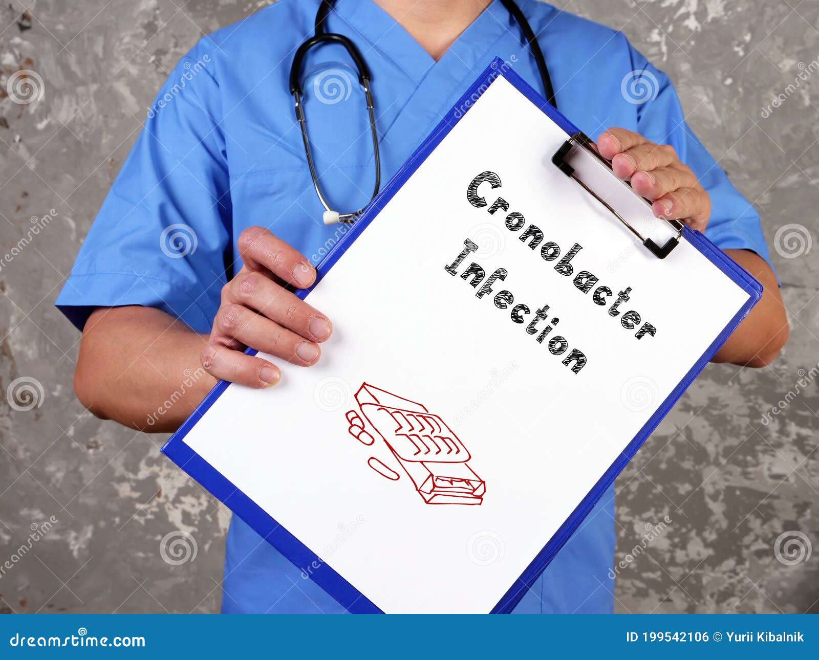 Medical Concept about Cronobacter Infection with Phrase on the Sheet ...