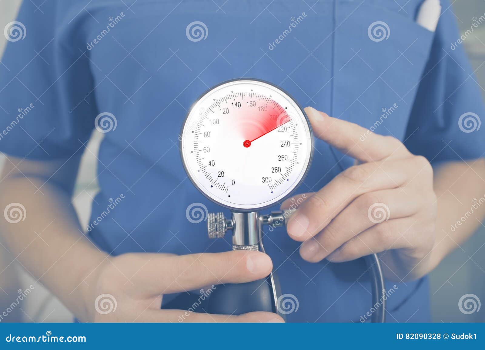 Medical Concept with Doctor Holding Manometer Stock Photo - Image of ...